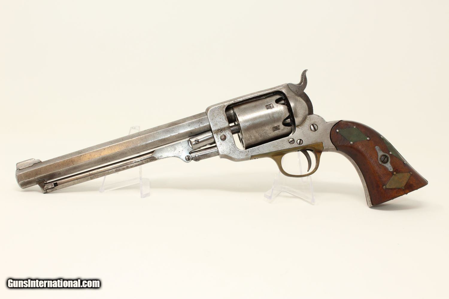 NAVY marked CIVIL WAR Antique WHITNEY .36 Revolver Solid Frame Revolver ...