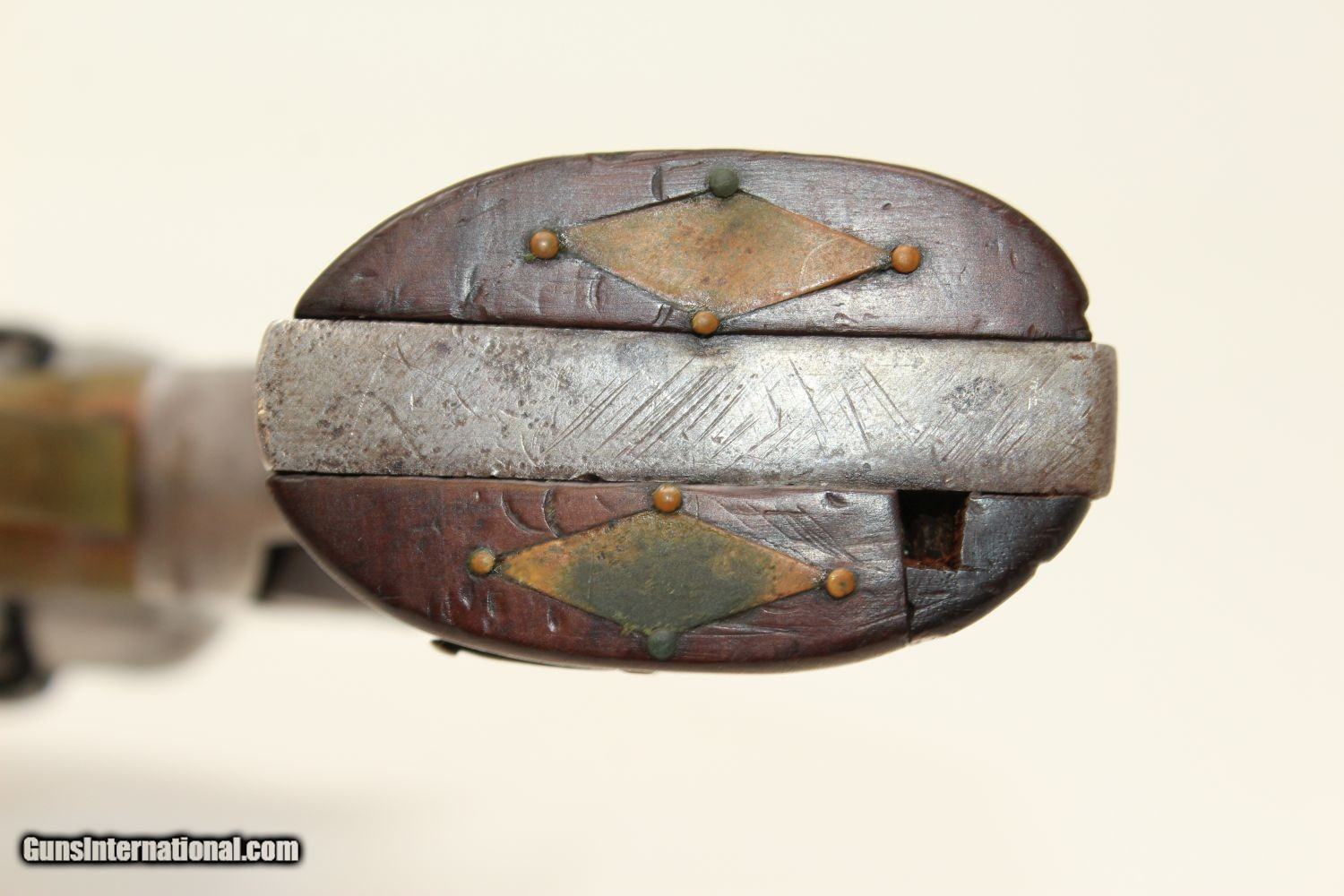 NAVY marked CIVIL WAR Antique WHITNEY .36 Revolver Solid Frame Revolver ...