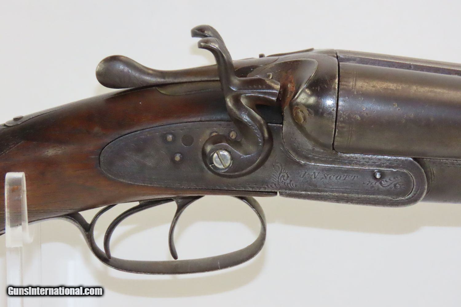 MISSOURI STATE PRISON Marked J.N. SCOTT Double Barrel 10 GAUGE SHOTGUN ...