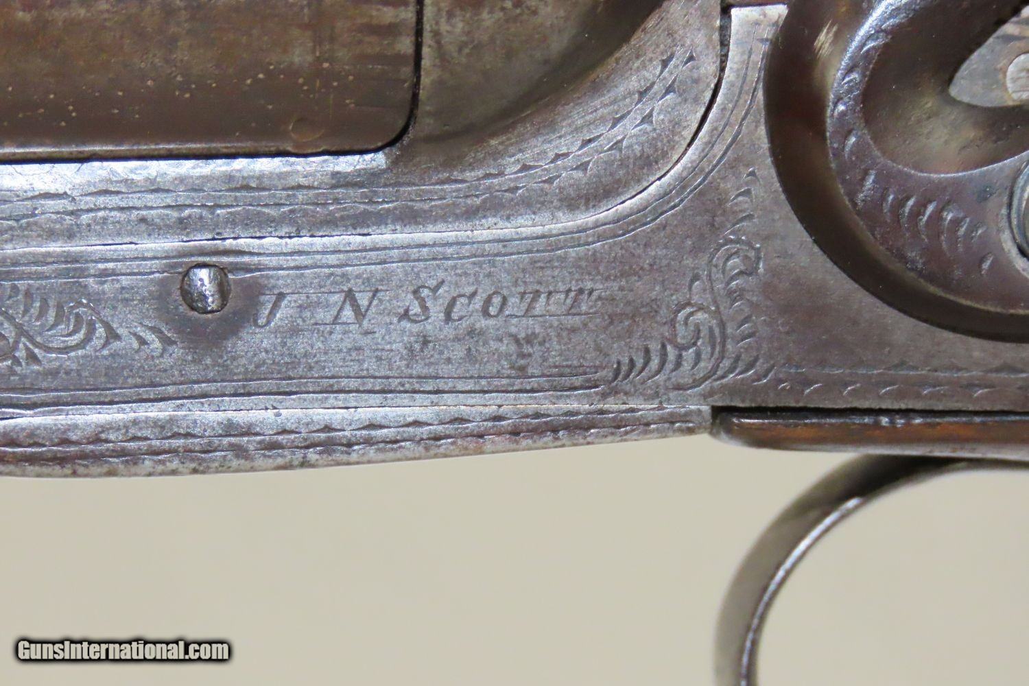MISSOURI STATE PRISON Marked J.N. SCOTT Double Barrel 10 GAUGE SHOTGUN ...