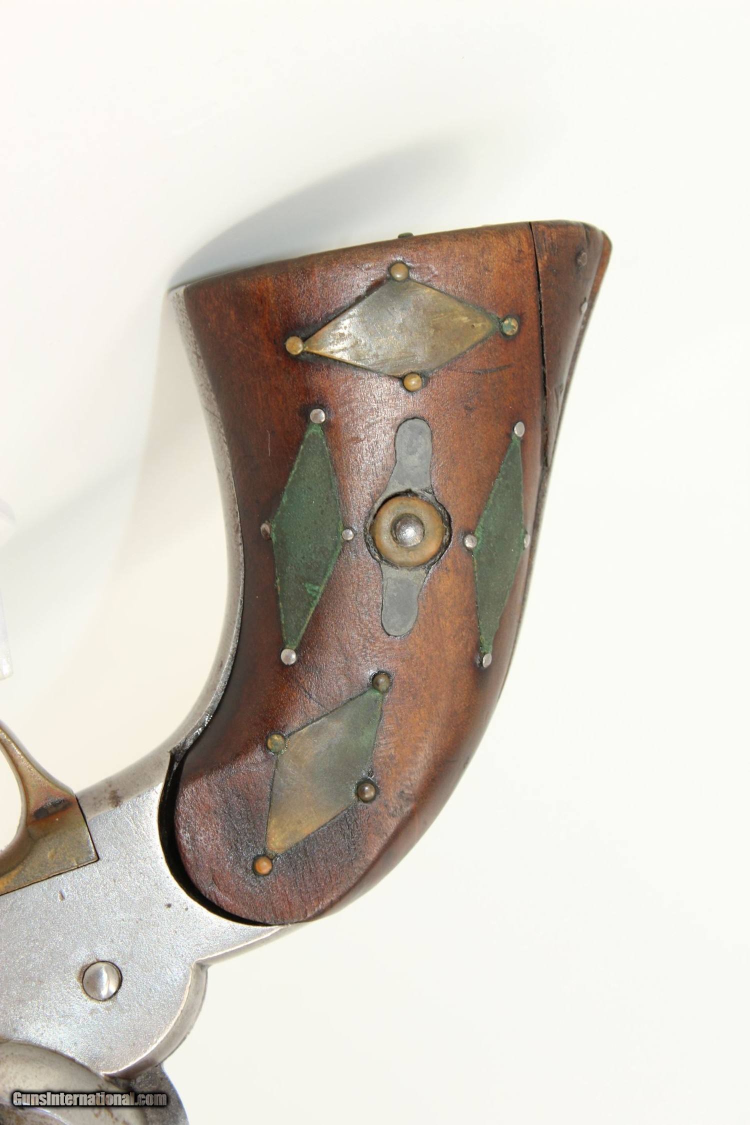 NAVY marked CIVIL WAR Antique WHITNEY .36 Revolver Solid Frame Revolver ...