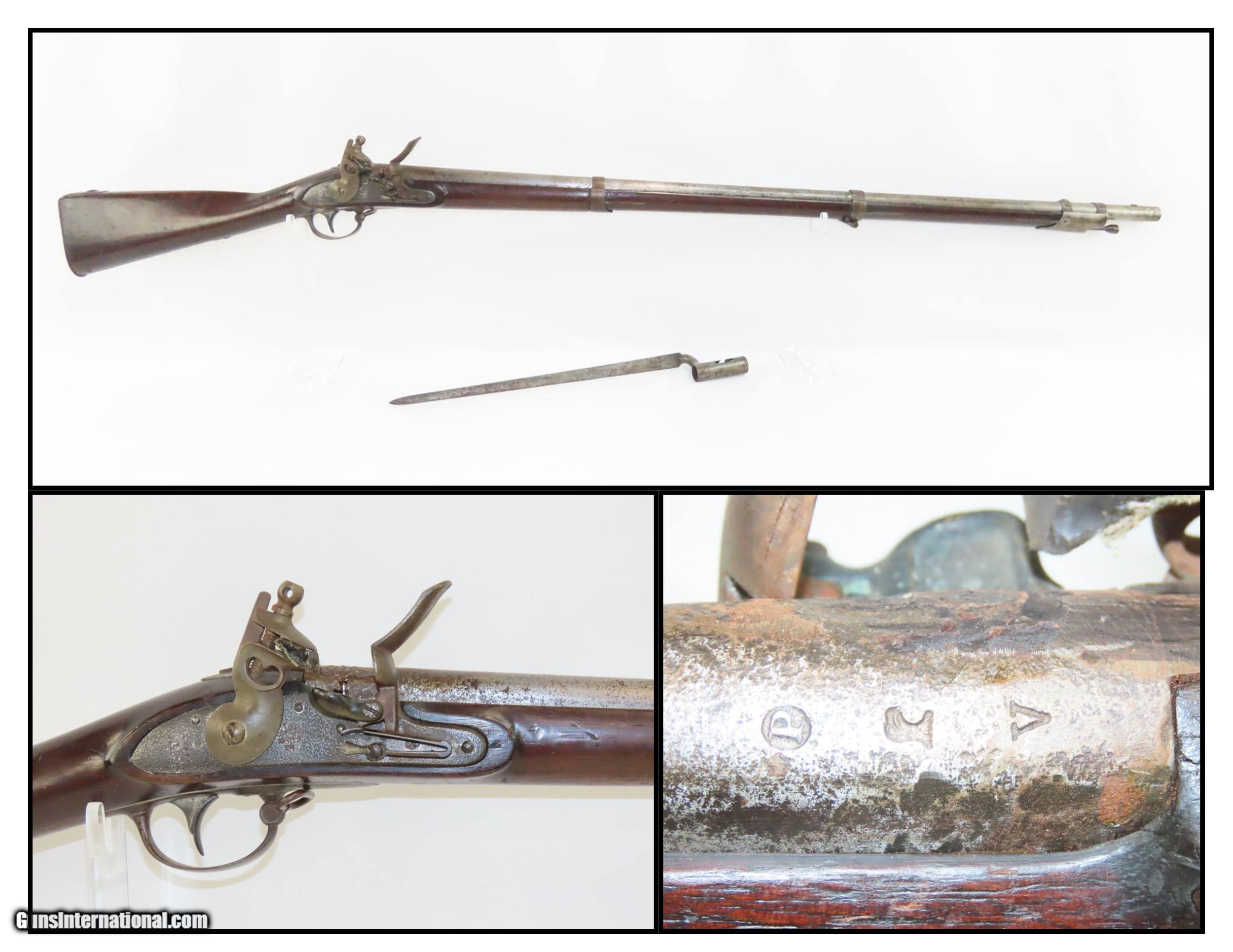 Antique 1818 Dated U.S. HARPERS FERRY Model 1816 Type III FLINTLOCK ...