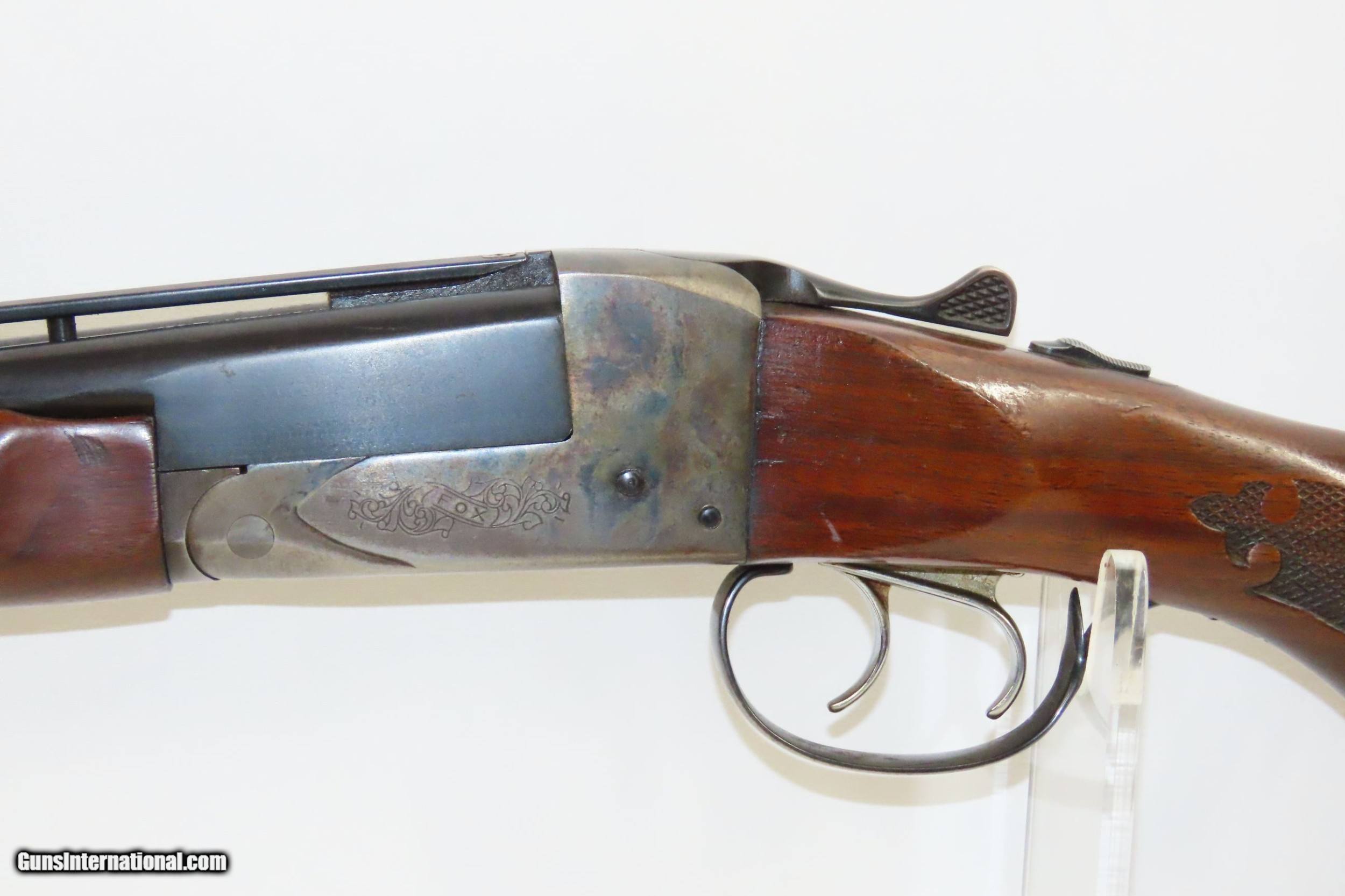 Engraved SAVAGE ARMS Corp. FOX Model B 410 Gauge Double Barrel C&R ...