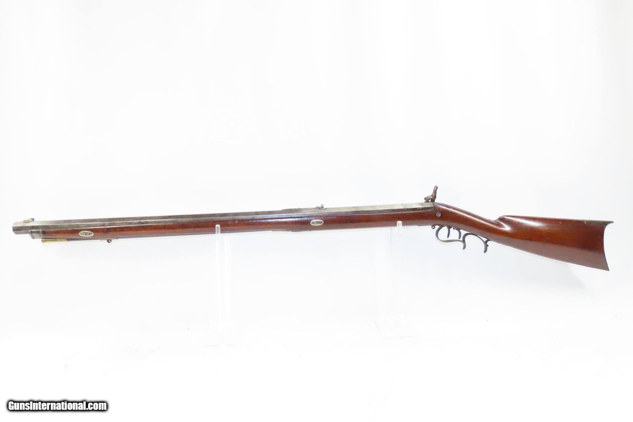 Antique CIVIL WAR Basler TURNER TYPE Back Action Rifle w/SABER BAYONET ...