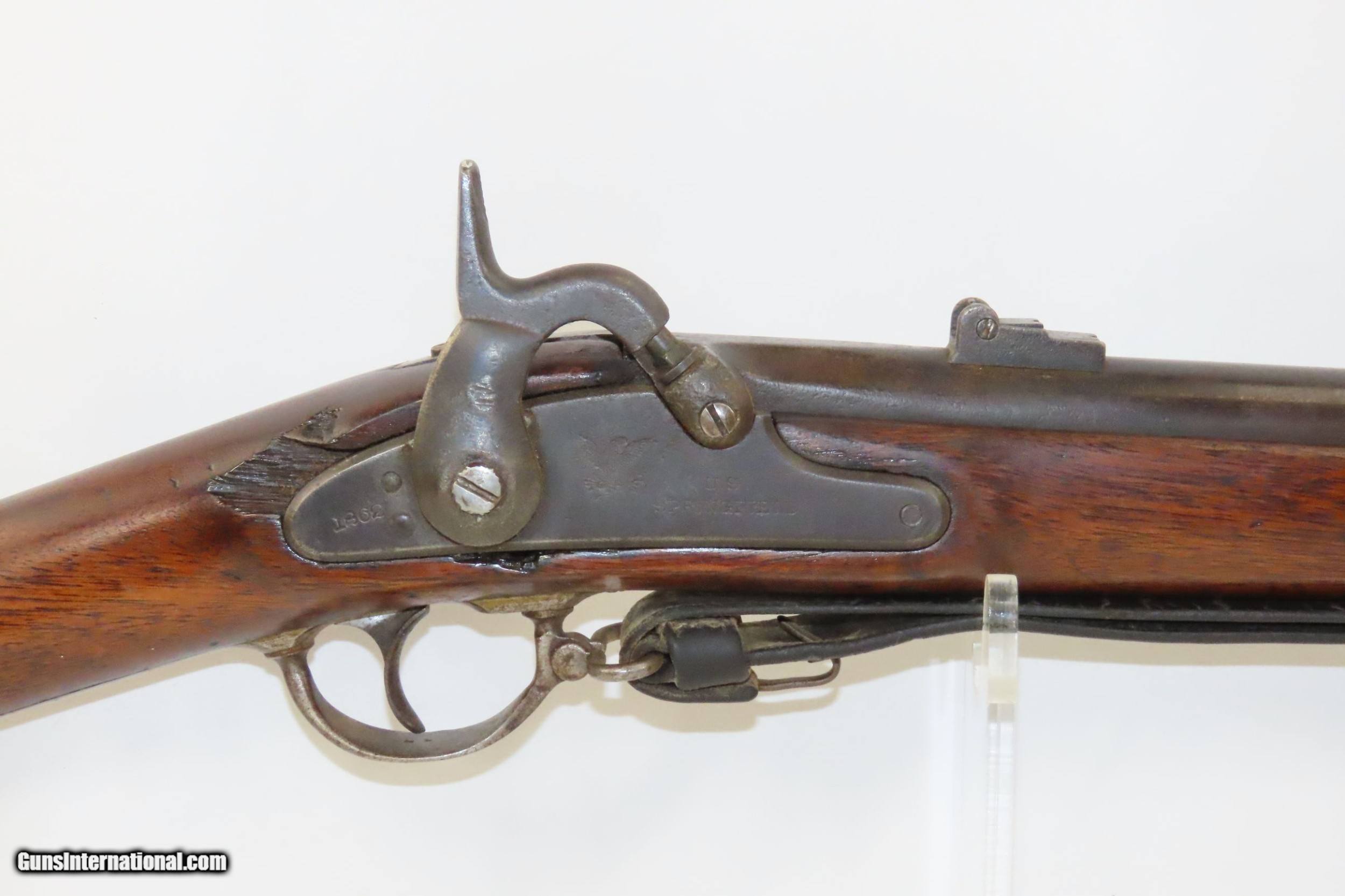 CIVIL WAR Antique US SPRINGFIELD ARMORY Model 1861 .58 Caliber Rifle ...