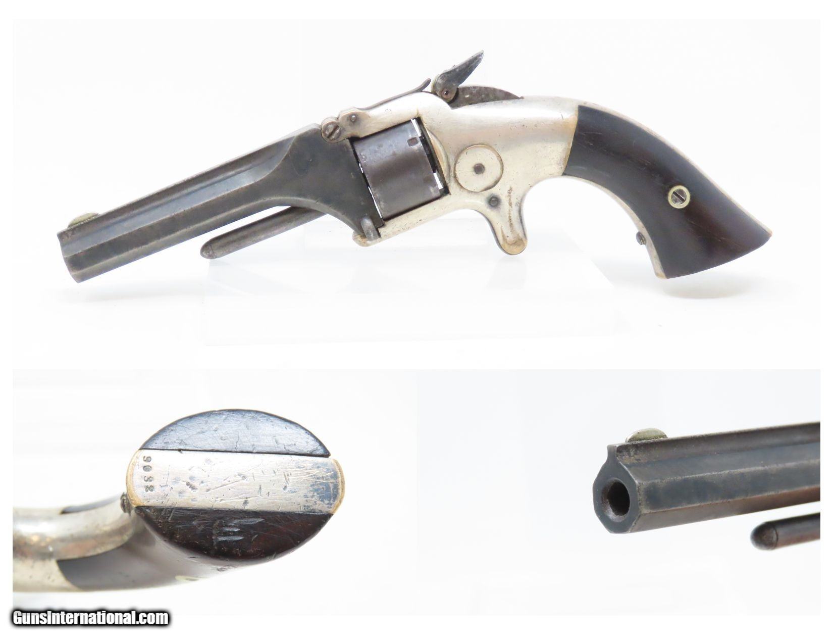 Antique SMITH & WESSON Number 1 FIRST ISSUE 6th Type SPUR TRIGGER ...
