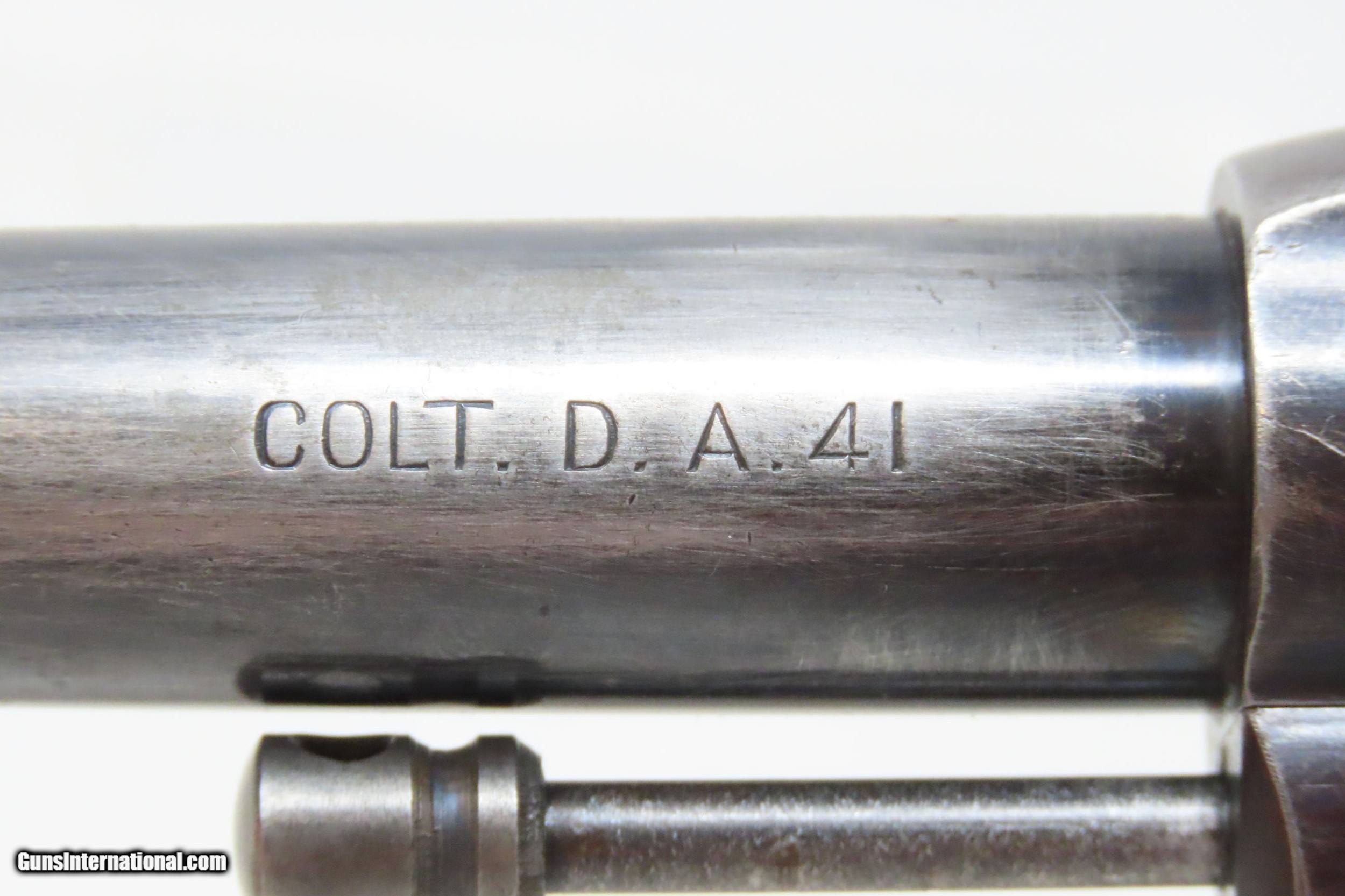 Antique COLT Model 1892 NEW ARMY & NAVY .41 Caliber Double Action REVOLVER First DA Swing Out ...