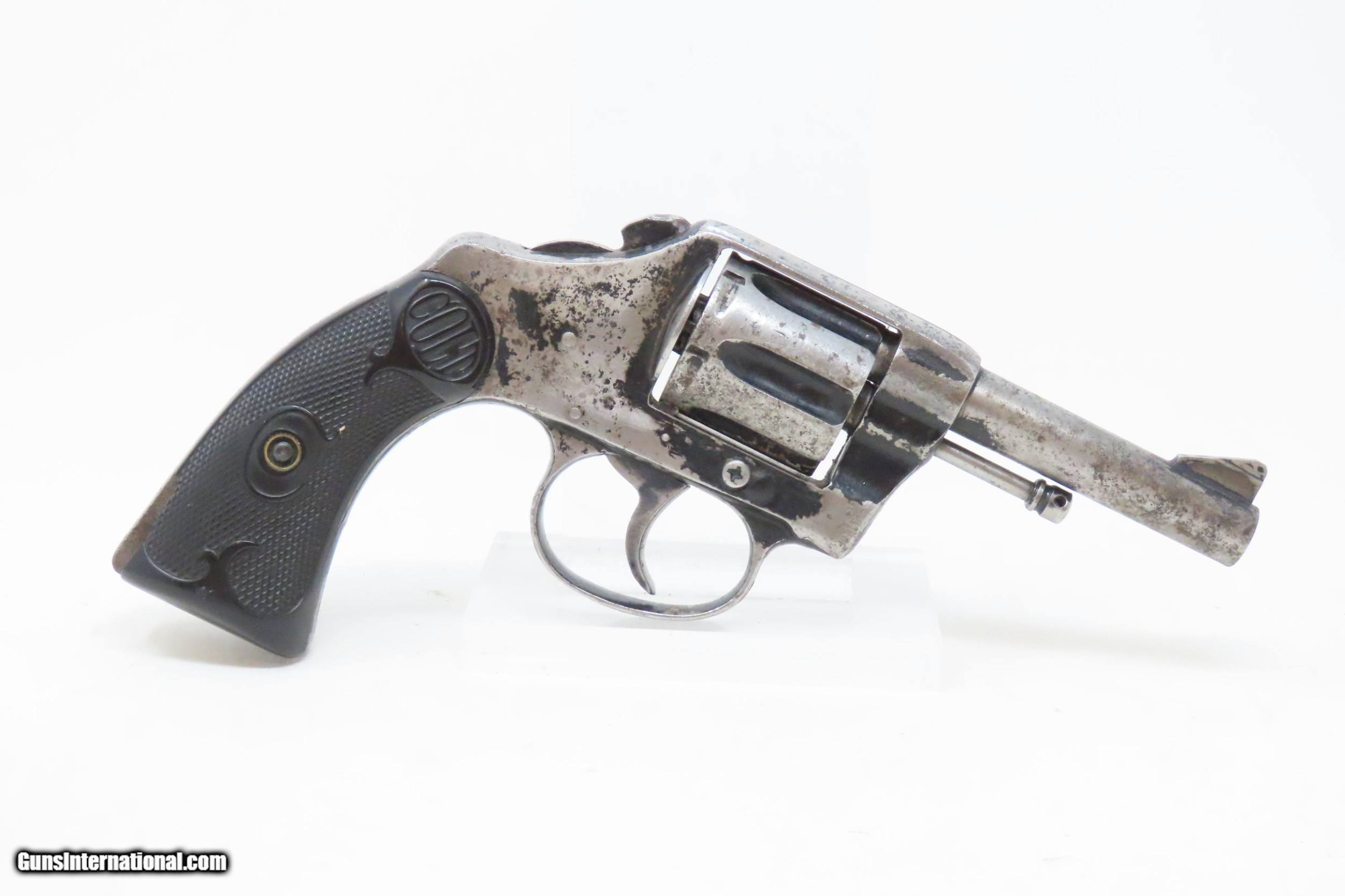 c1897 mfr. Antique NEW YORK POLICE Marked .32 COLT NEW POLICE REVOLVER ...