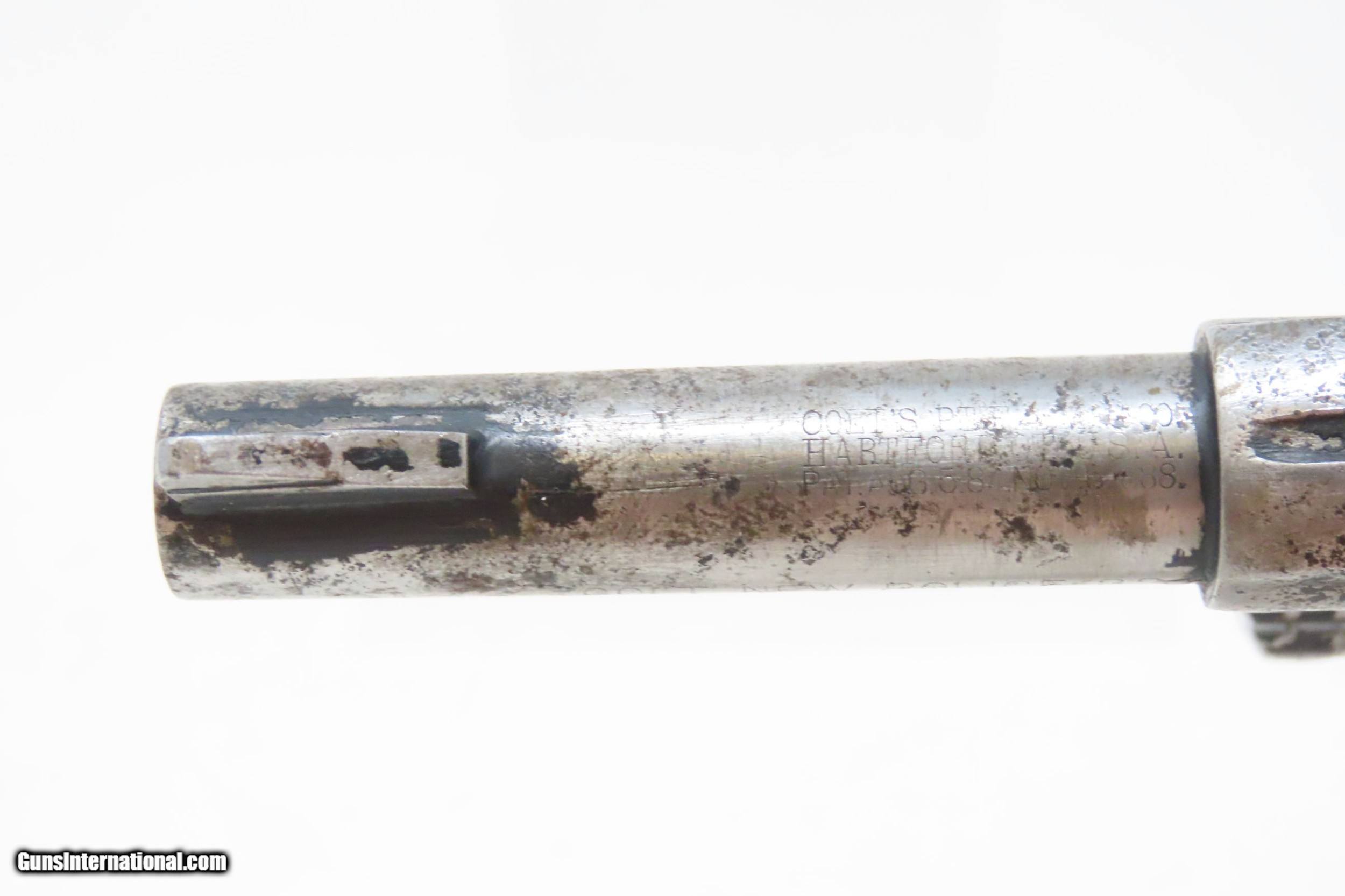 c1897 mfr. Antique NEW YORK POLICE Marked .32 COLT NEW POLICE REVOLVER ...