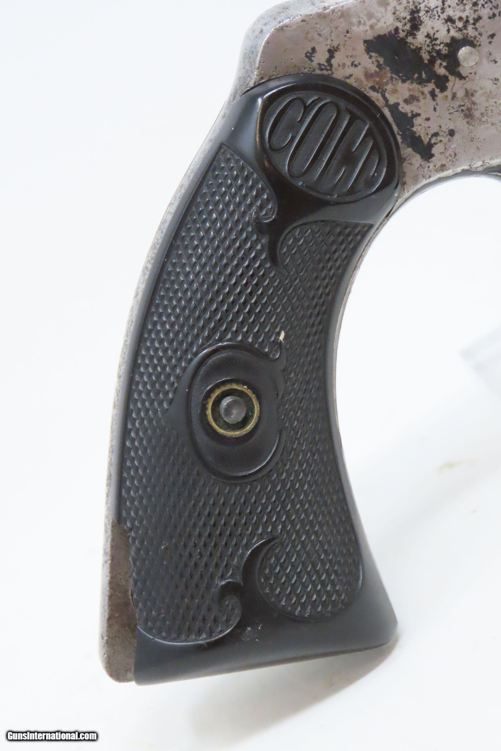 c1897 mfr. Antique NEW YORK POLICE Marked .32 COLT NEW POLICE REVOLVER ...