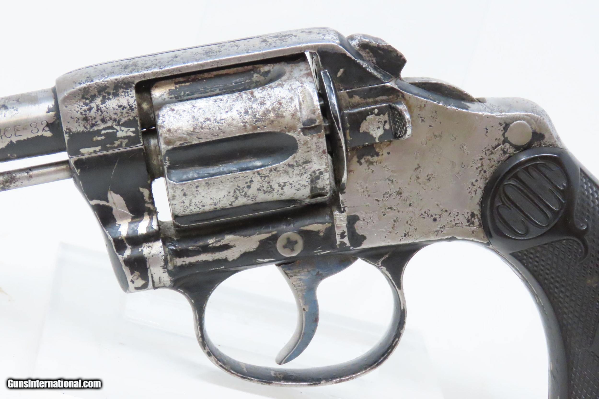 c1897 mfr. Antique NEW YORK POLICE Marked .32 COLT NEW POLICE REVOLVER ...