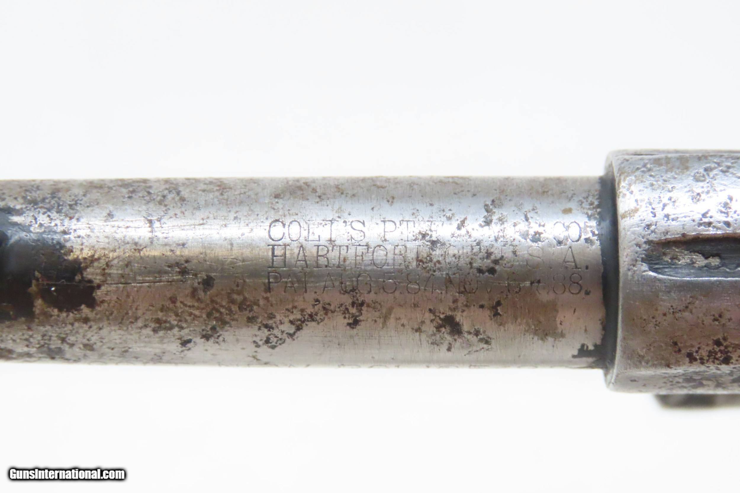 c1897 mfr. Antique NEW YORK POLICE Marked .32 COLT NEW POLICE REVOLVER ...