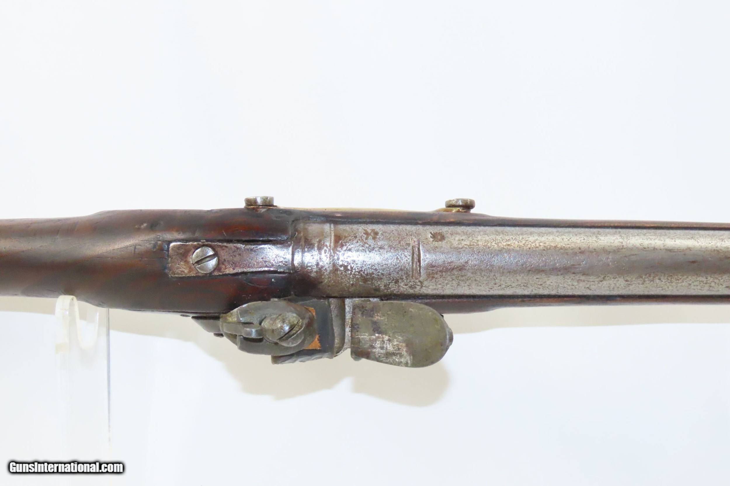 NAPOLEONIC ERA Antique BRANDER & POTTS Large Bore .75 Cal. FLINTLOCK ...