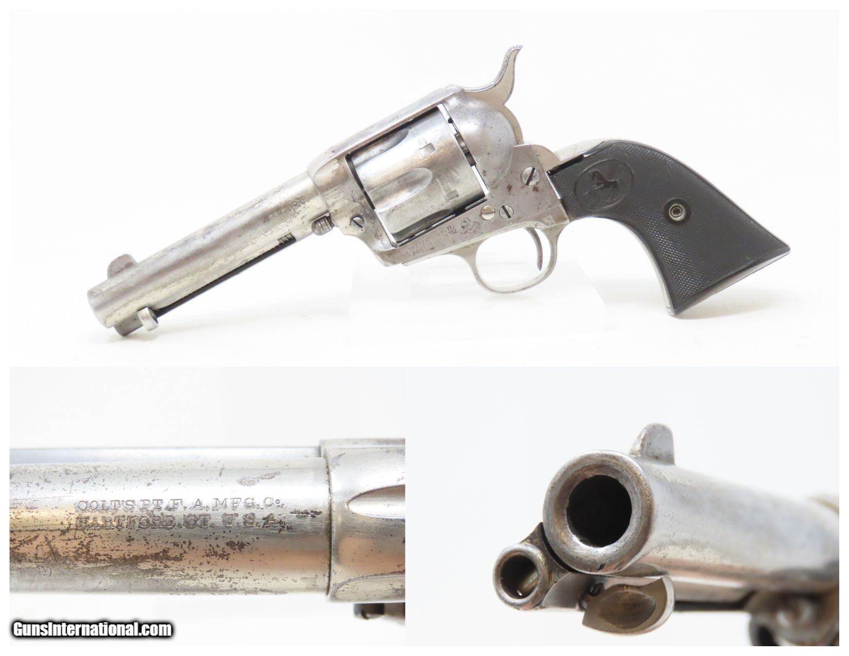 c1902 COLT Single Action Army “PEACEMAKER” .38-40 WCF Caliber C&R Revolver .38 WCF Colt 6 ...