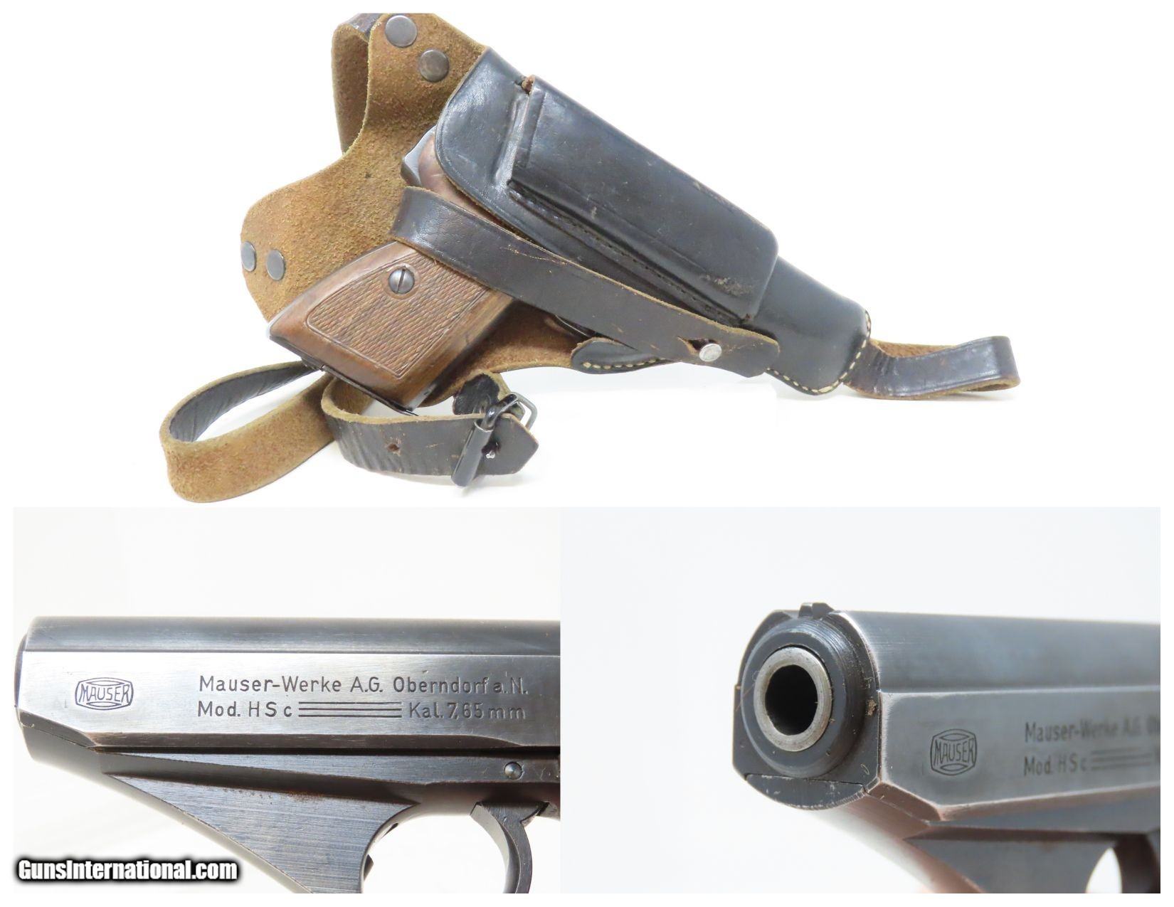 World War II POLICE MARKED German MAUSER Model HSc 7.65x17mm .32 Pistol ...