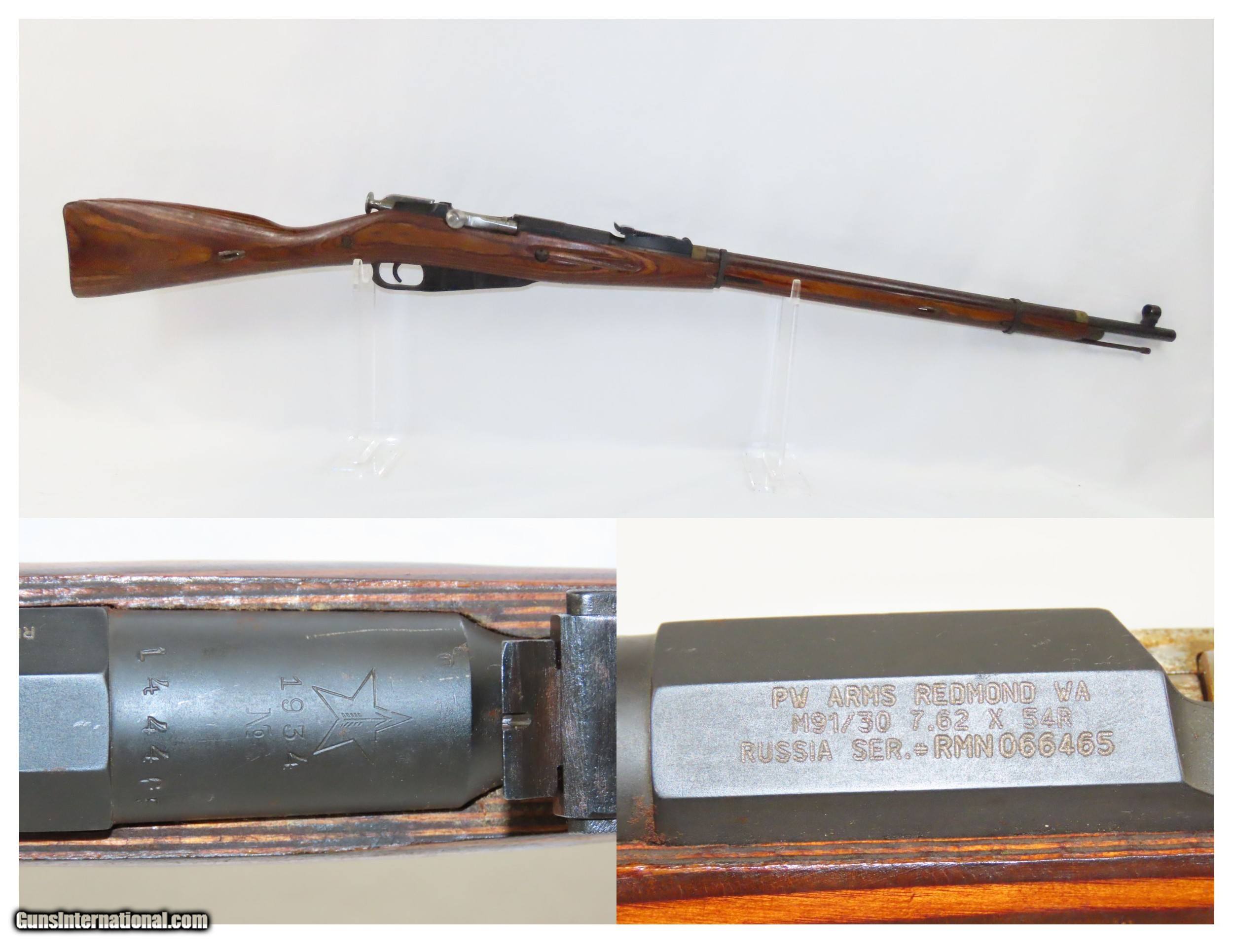 1934 Dated SOVIET TULA ARSENAL Mosin-Nagant 7.62mm Model 1891/30 C&R Rifle WORLD WAR II Era 1934 ...