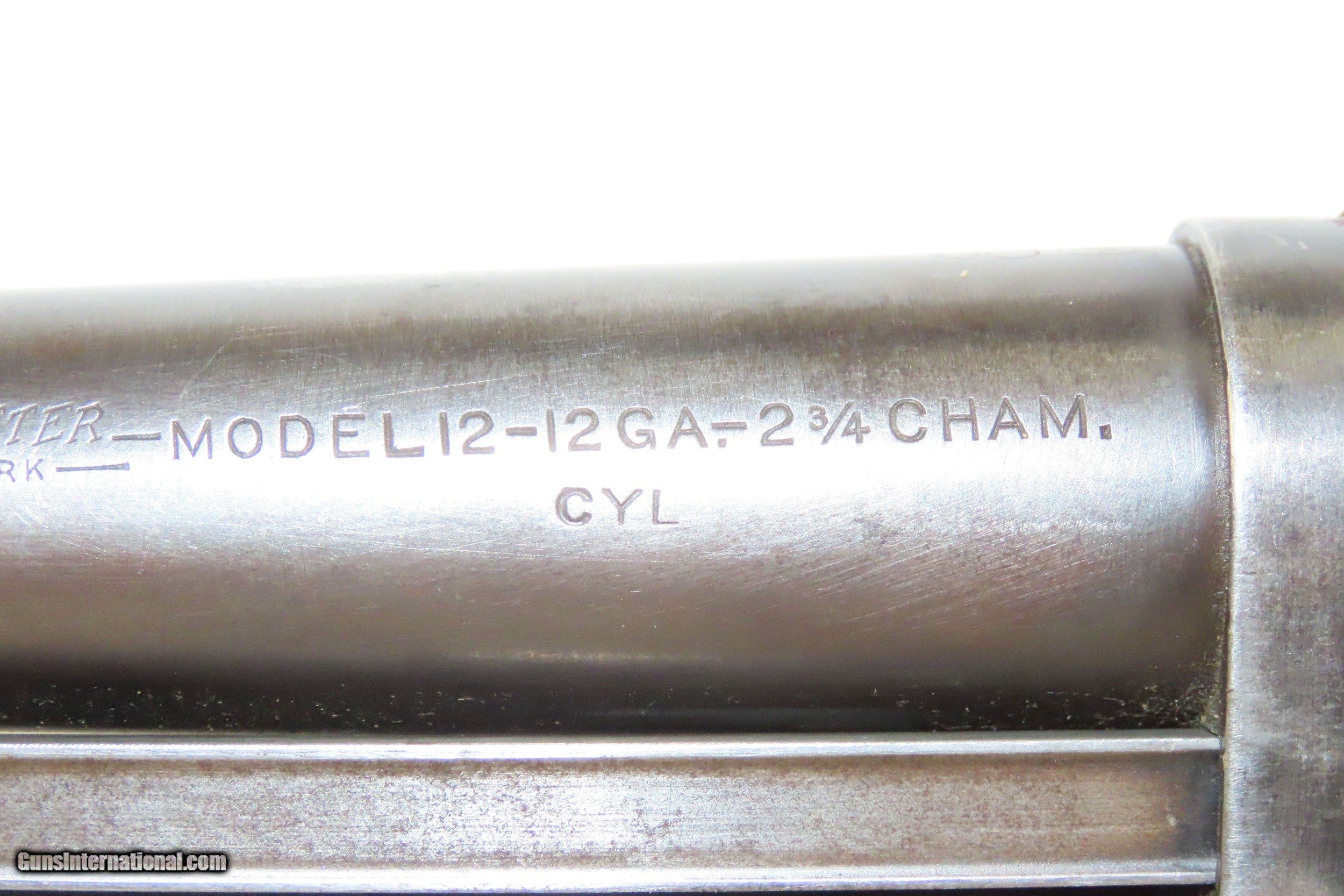 World War 2 US Marked WINCHESTER Model 12 TRENCH SHOTGUN w/FLAMING BOMB ...