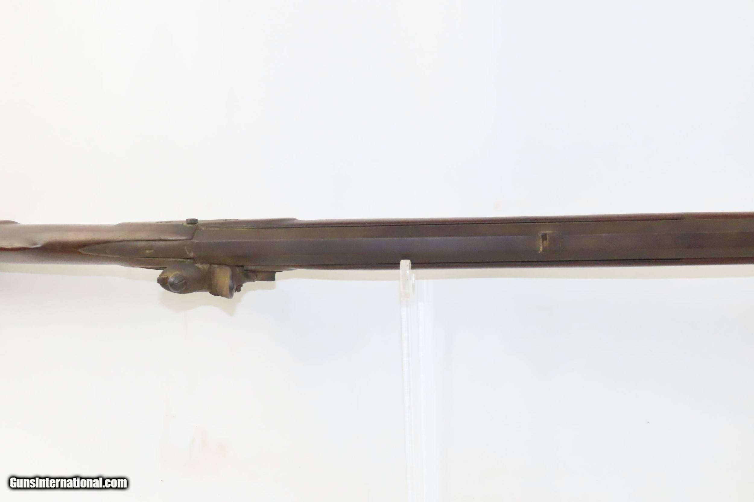 Antique EARLY 1800s Full-Stock .36 Caliber FLINTLOCK American LONG ...