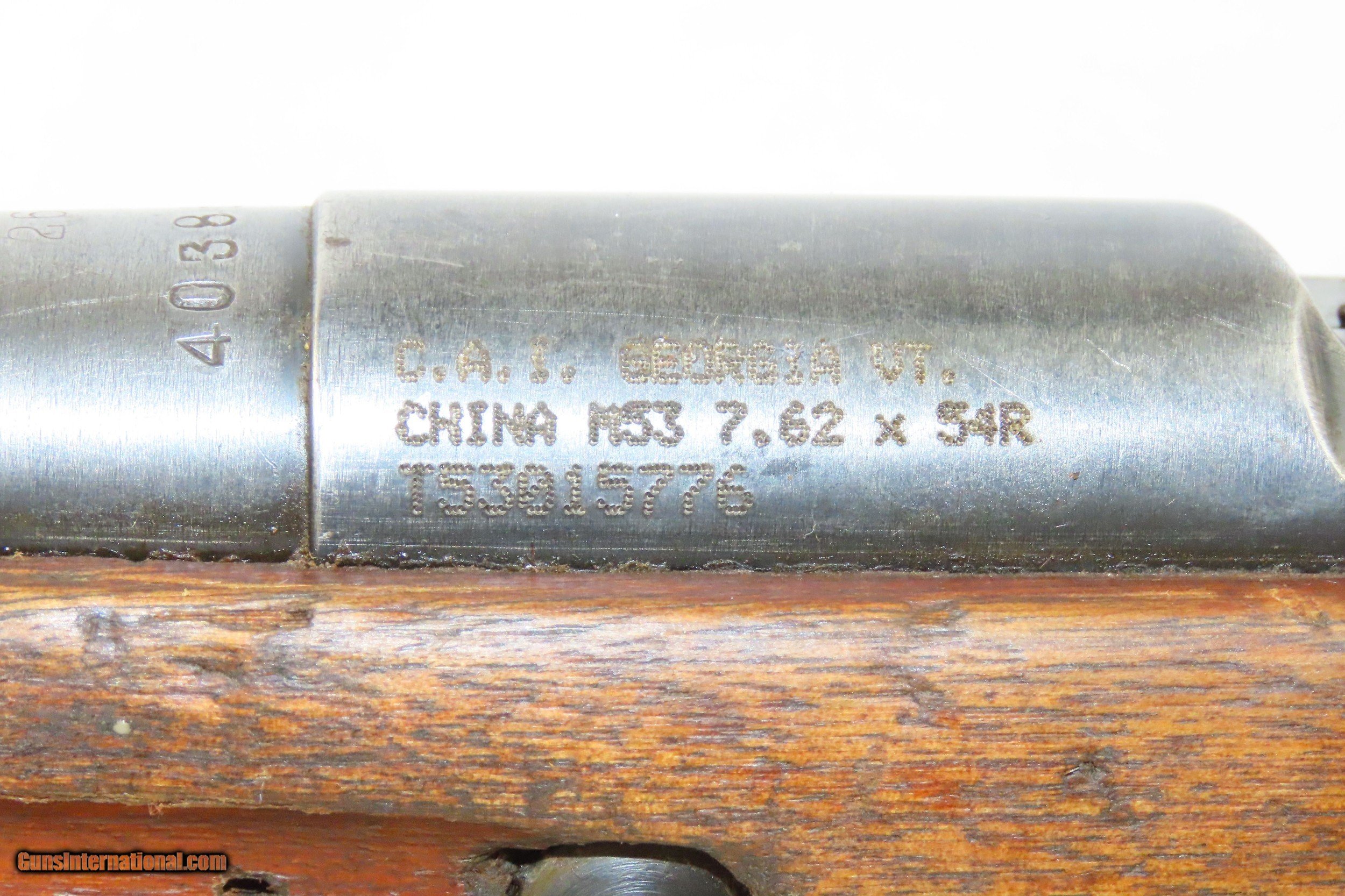 CHINESE Produced Type 53 BOLT ACTION 7.62mm C&R Carbine with SPIKE ...