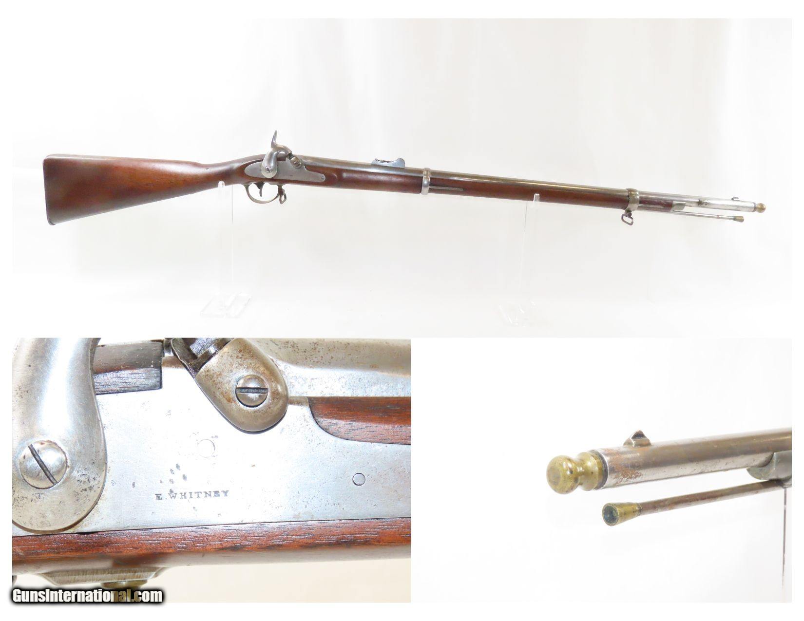 CIVIL WAR Antique E. WHITNEY ENFIELD Pattern Rifle-Musket 10th Rhode ...