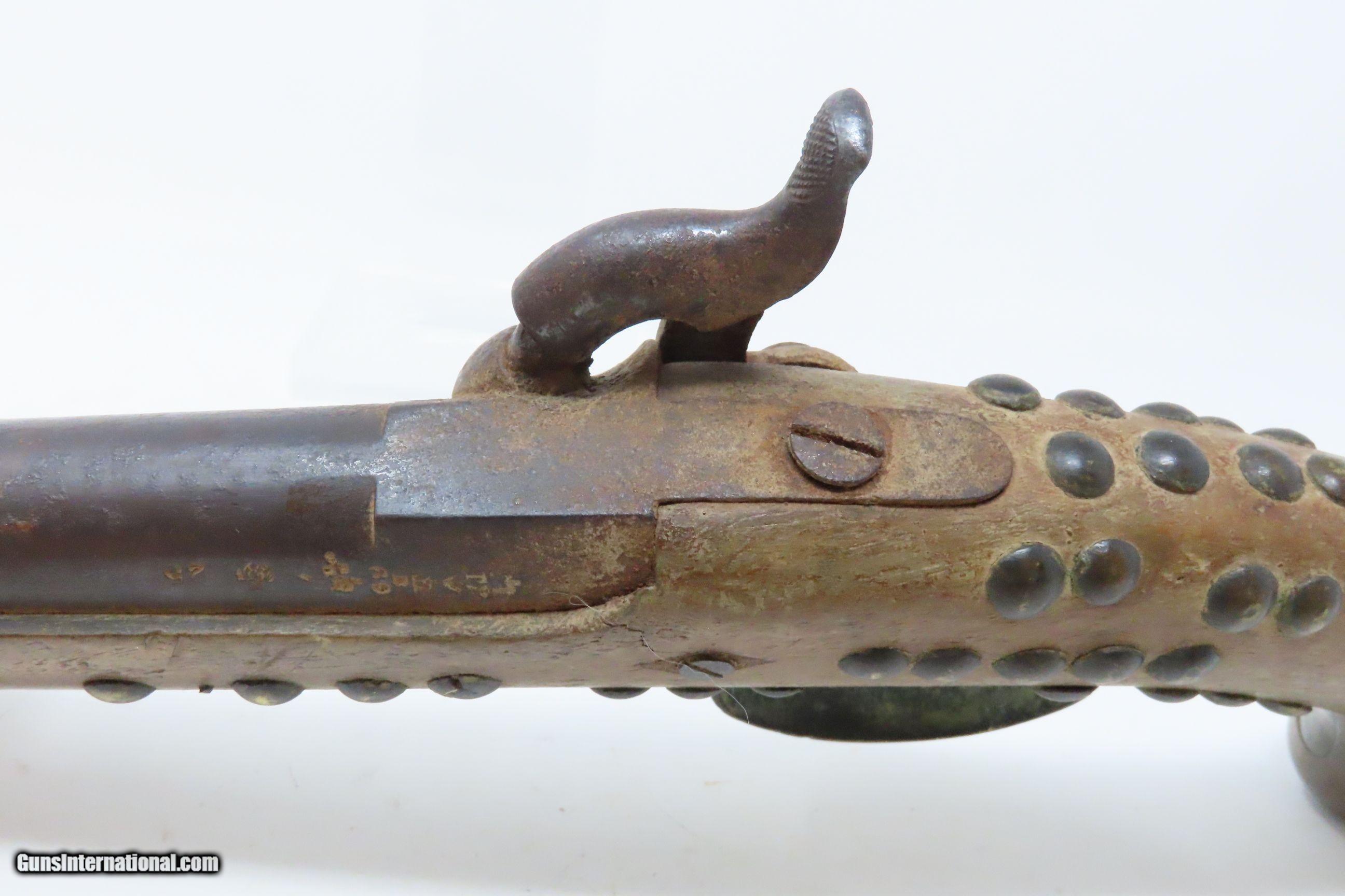 NATIVE AMERICAN Trade Type Pistol British Proofed P1853 BRASS TACK ...