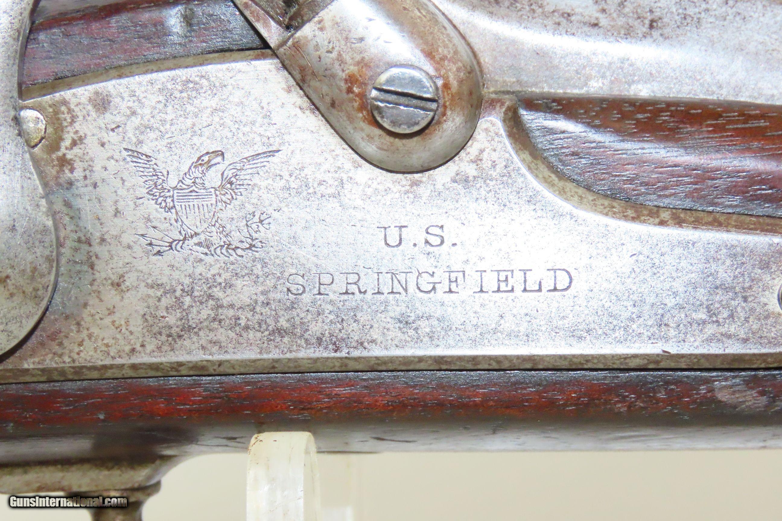 CIVIL WAR Infantry Antique SPRINGFIELD ARMORY Model 1861 .58 Rifle ...