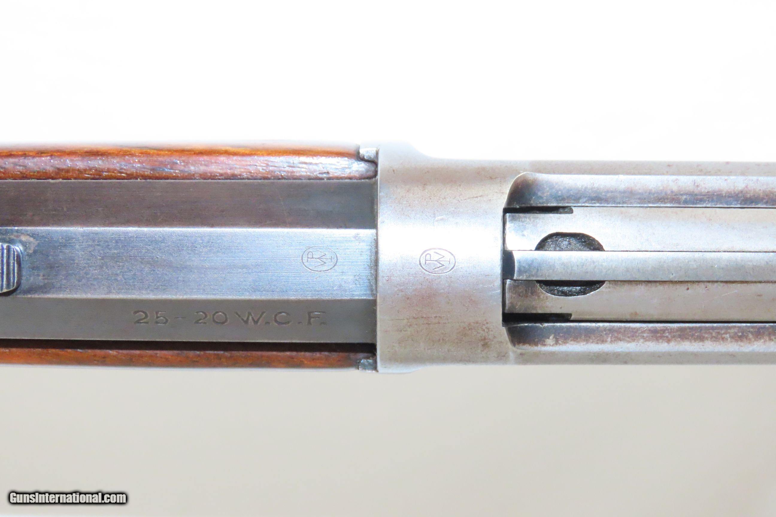 1914 CODY LETTER WINCHESTER 1892 RIFLE in .25-20 WCF OCTAGON BARREL JMB ...