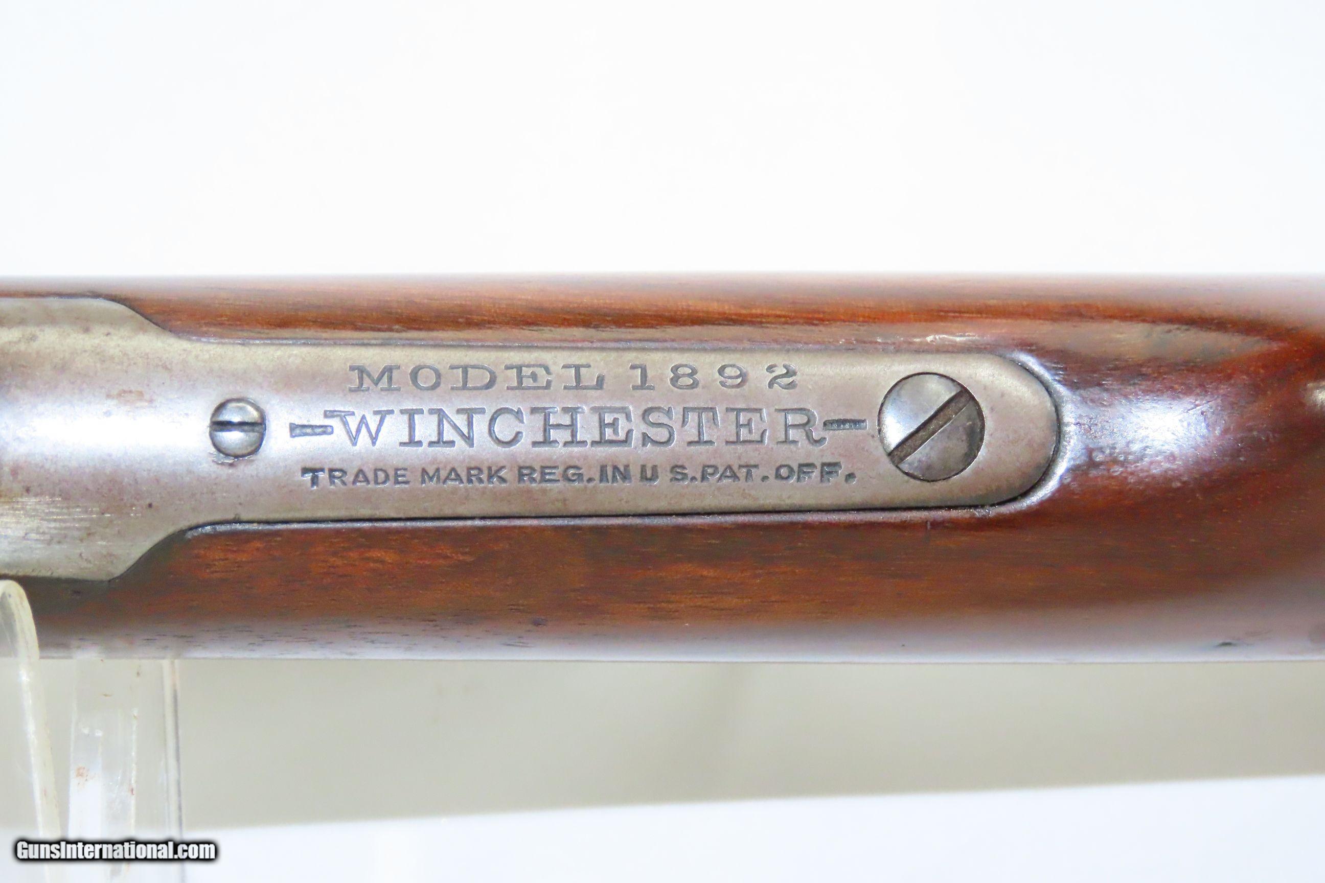 1914 CODY LETTER WINCHESTER 1892 RIFLE in .25-20 WCF OCTAGON BARREL JMB ...