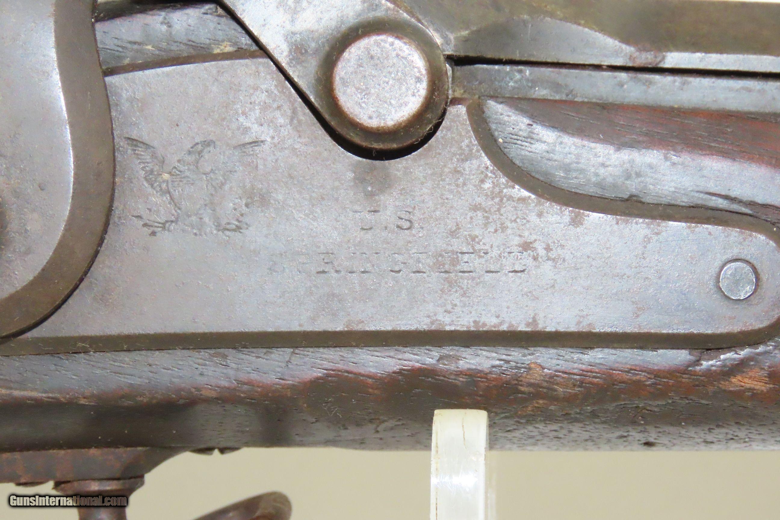 1869 Date INDIAN WARS Antique U.S. SPRINGFIELD Breech Loading 1868 TRAPDOOR 1863 Dated Lock ...