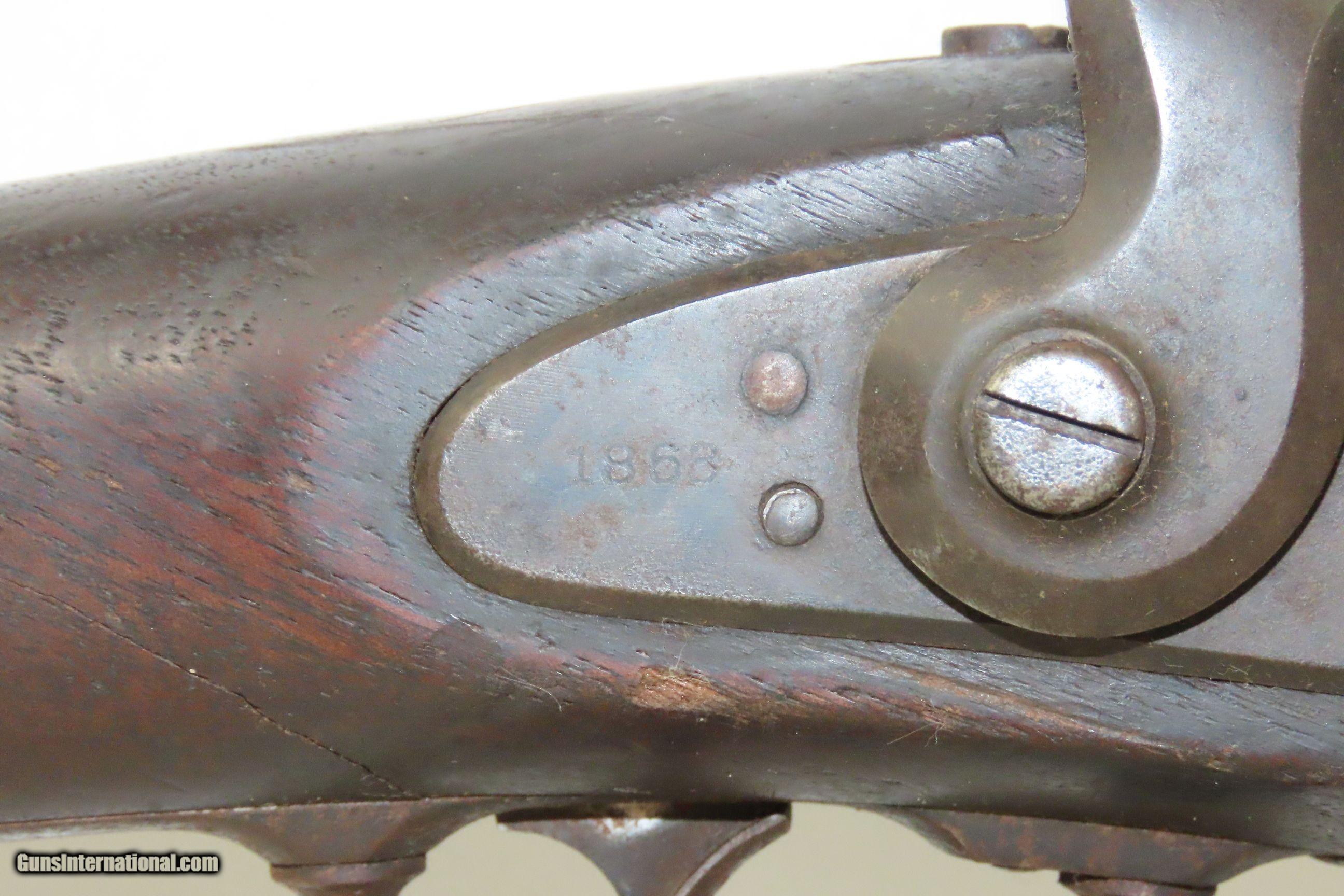 1869 Date INDIAN WARS Antique U.S. SPRINGFIELD Breech Loading 1868 TRAPDOOR 1863 Dated Lock ...
