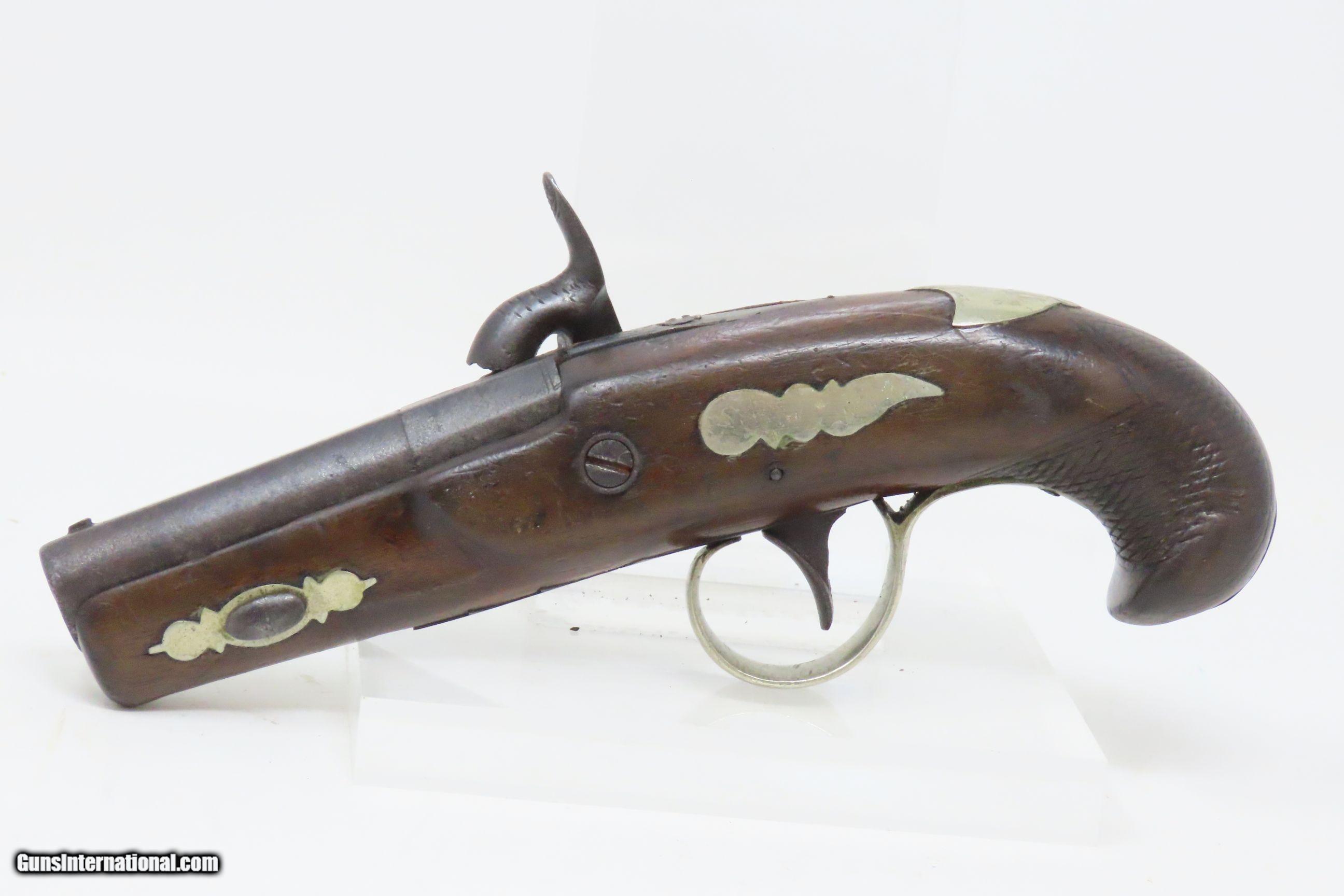 .45 Caliber DERINGER TYPE POCKET PISTOL Engraved Birmingham England ...