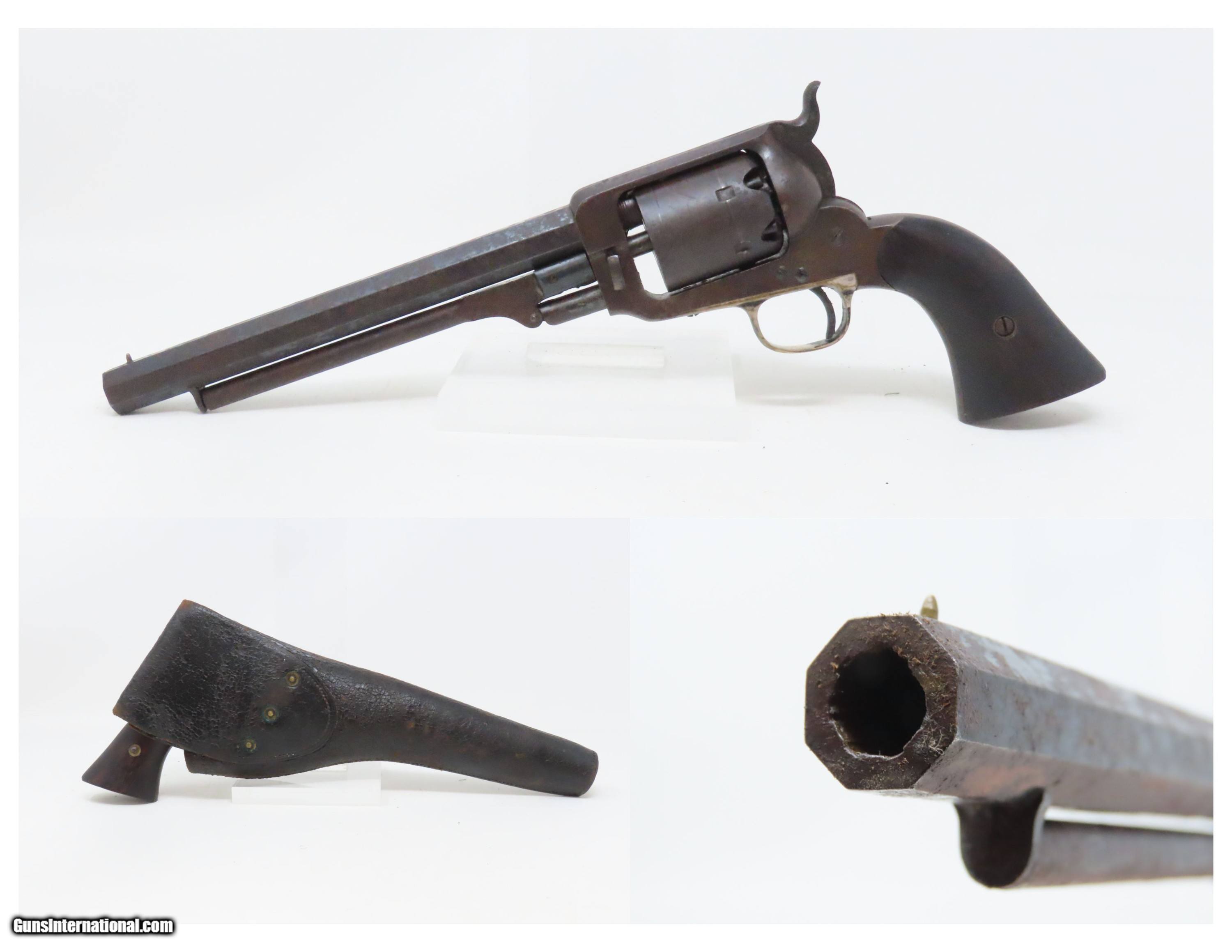 c1860 ELI WHITNEY NAVY Revolver .36 CIVIL WAR New Haven Antique