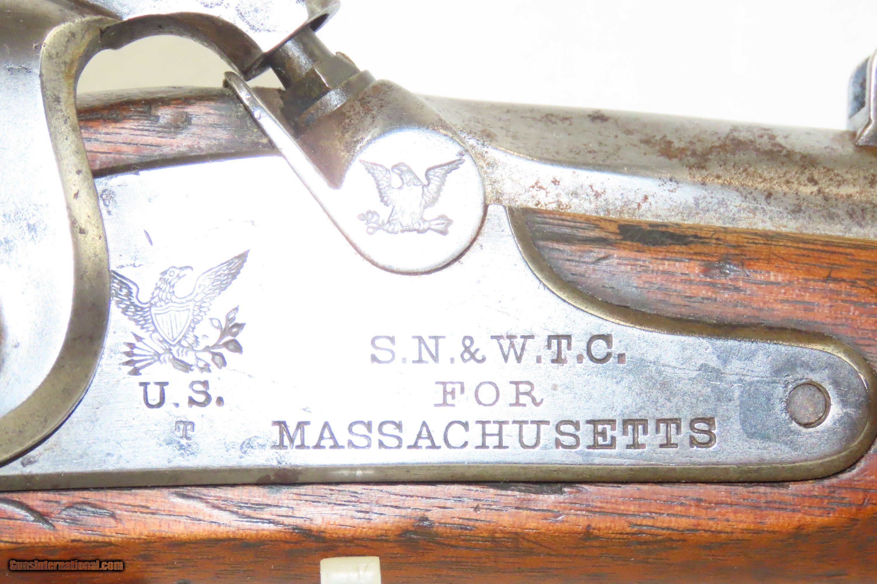 MASSACHUSETTS MILITIA NORRIS & CLEMENT M1861 Rifle-Musket CIVIL WAR ...