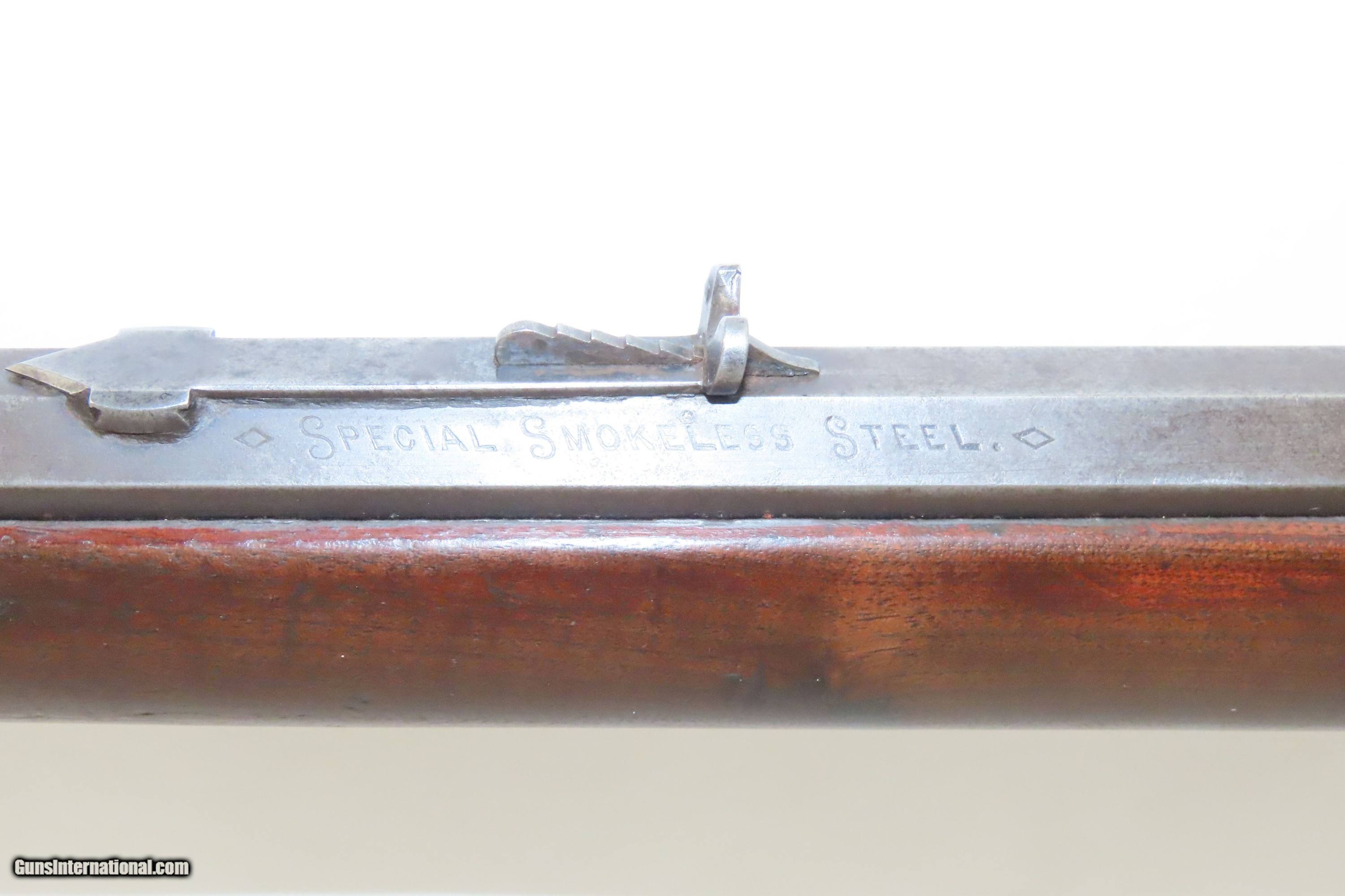 c1901 MARLIN Model 1893 Lever Action Rifle .25-36 Octagonal Barrel C&R ...