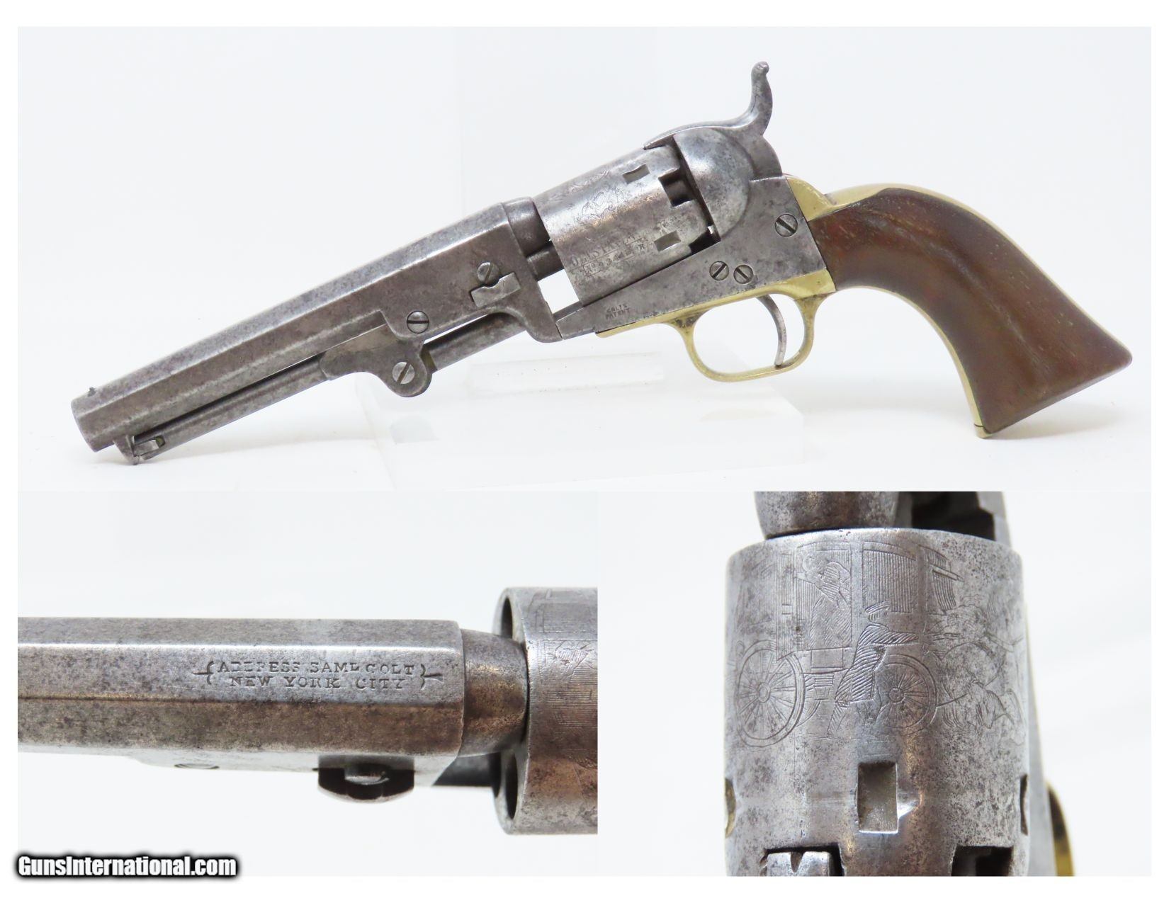 1854 COLT 1849 POCKET .31 Revolver STAGE COACH ROBBERY CIVIL WAR ...