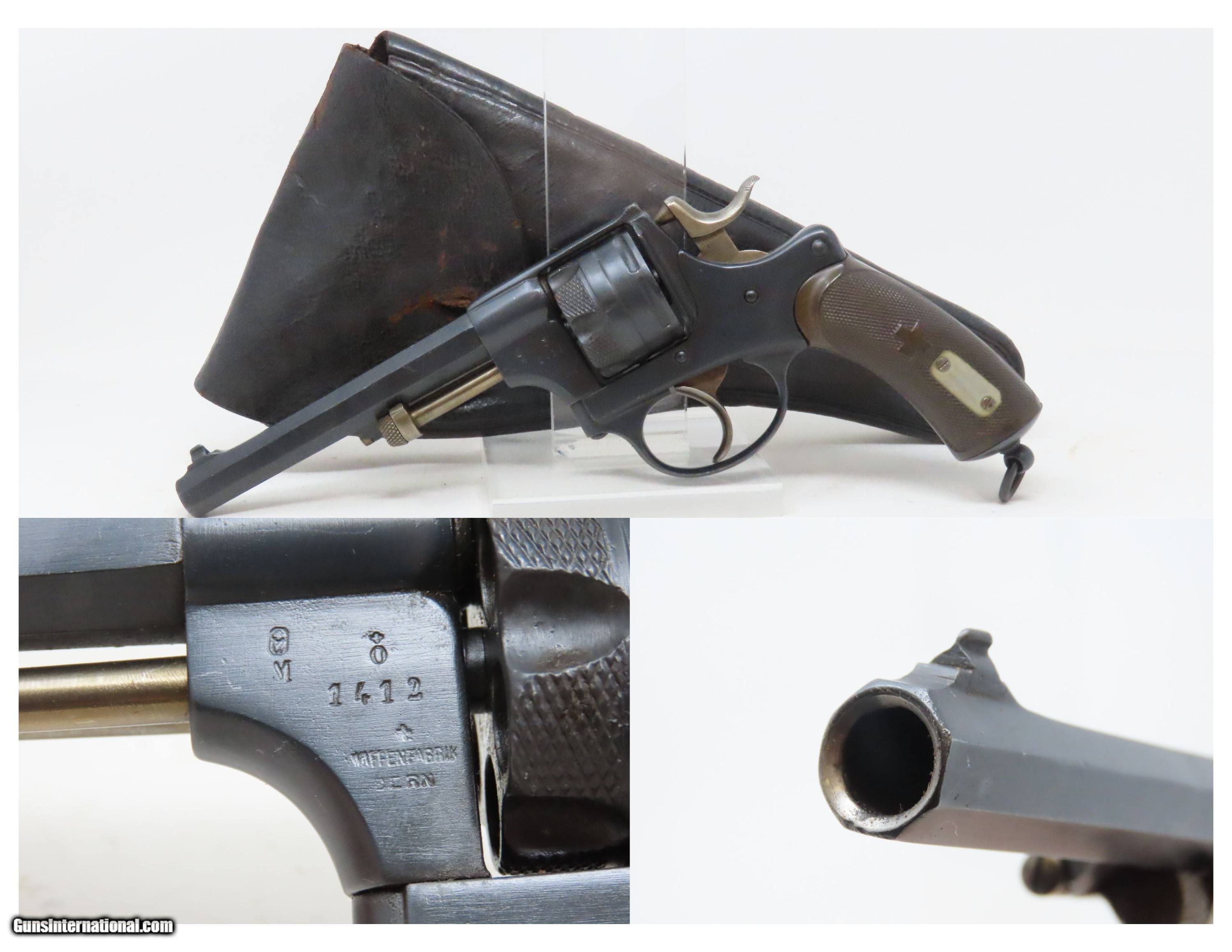 Scarce SWISS Military Bern Model 1878 SCHMIDT-RUBIN Type Revolver w ...