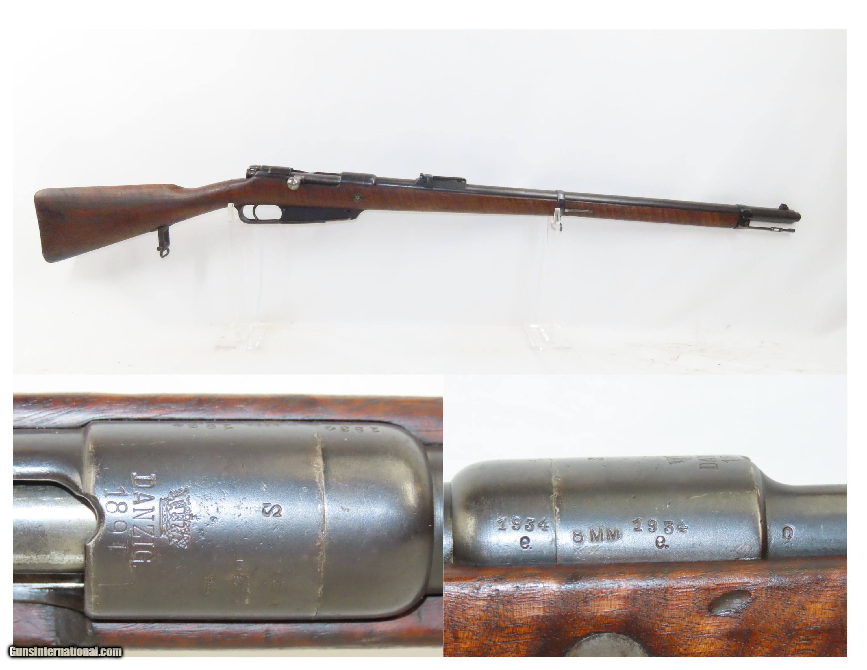 WORLD WAR I Era Antique DANZIG ARSENAL 8mm GEWEHR 88 German MILITARY Rifle