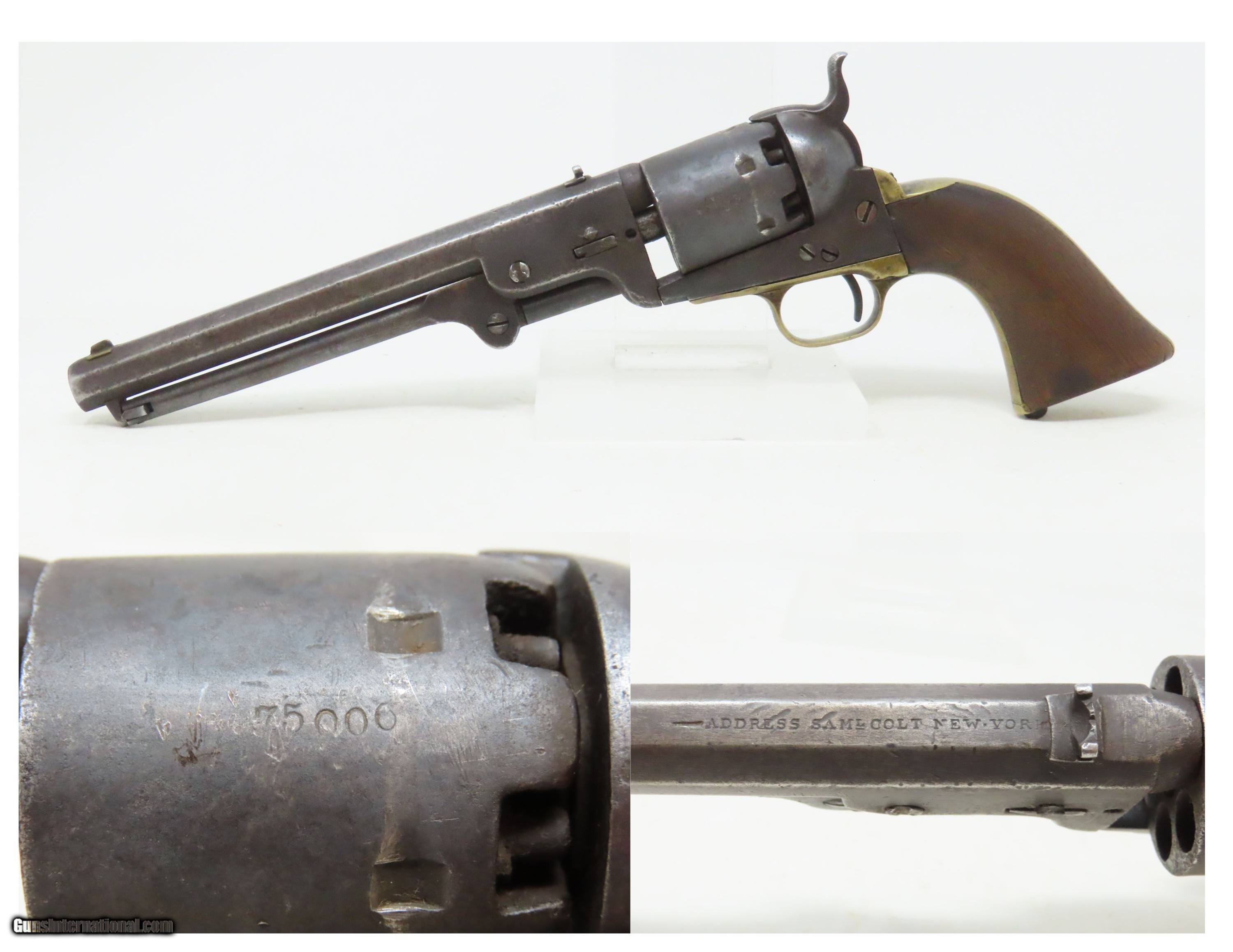 CIVIL WAR / WILD WEST Antique COLT M1851 NAVY .36 Perc. Revolver GUNFIGHTER Manufactured in 1857 ...