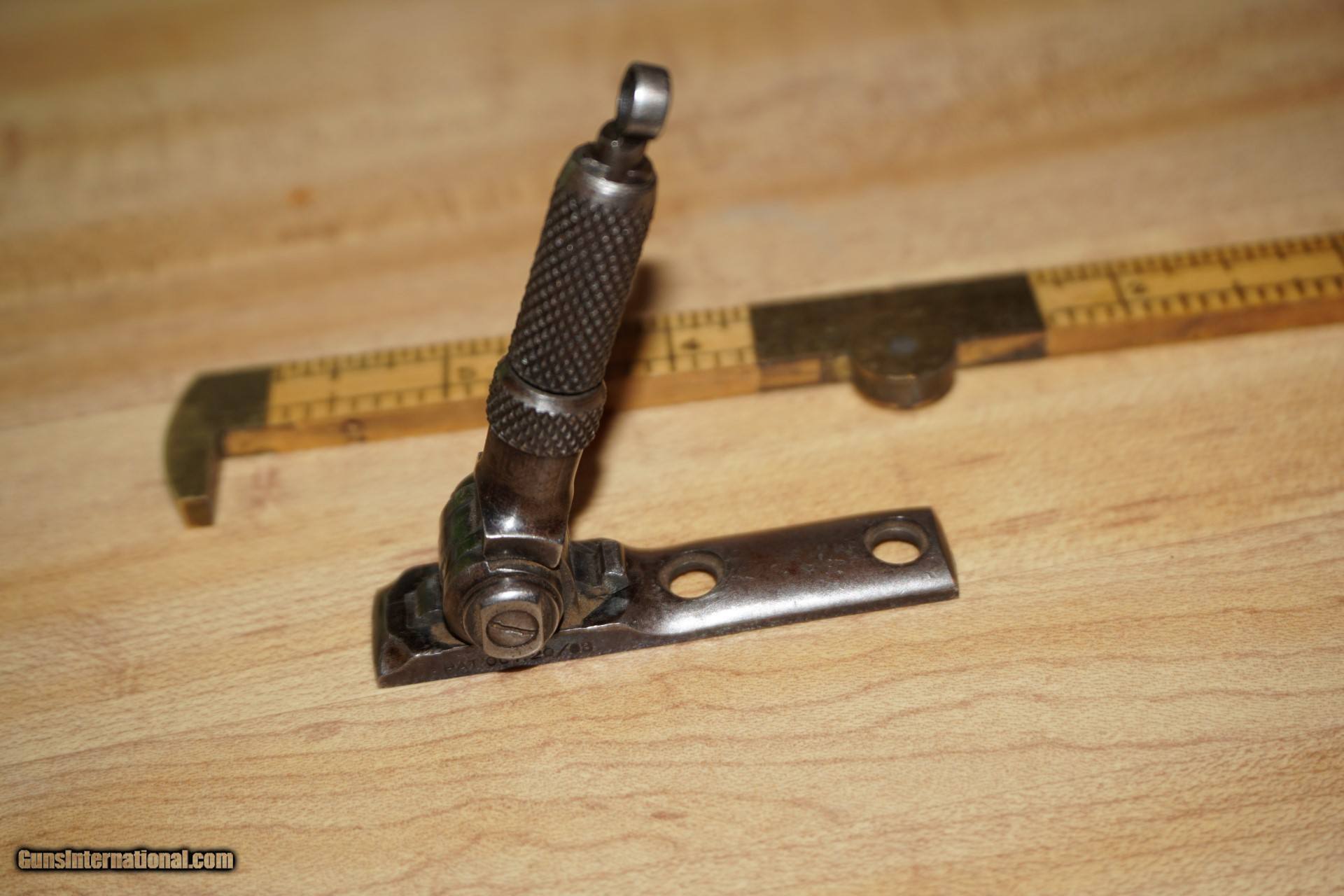 Old M.S.A. Marbles Tang sight for Stevens Ideal 44 Falling block type