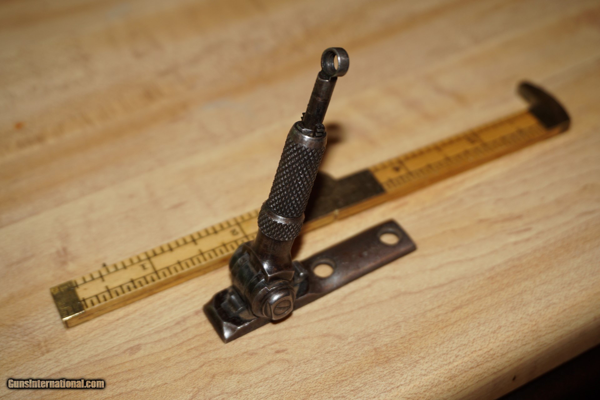 Old M.S.A. Marbles Tang sight for Stevens Ideal 44 Falling block type