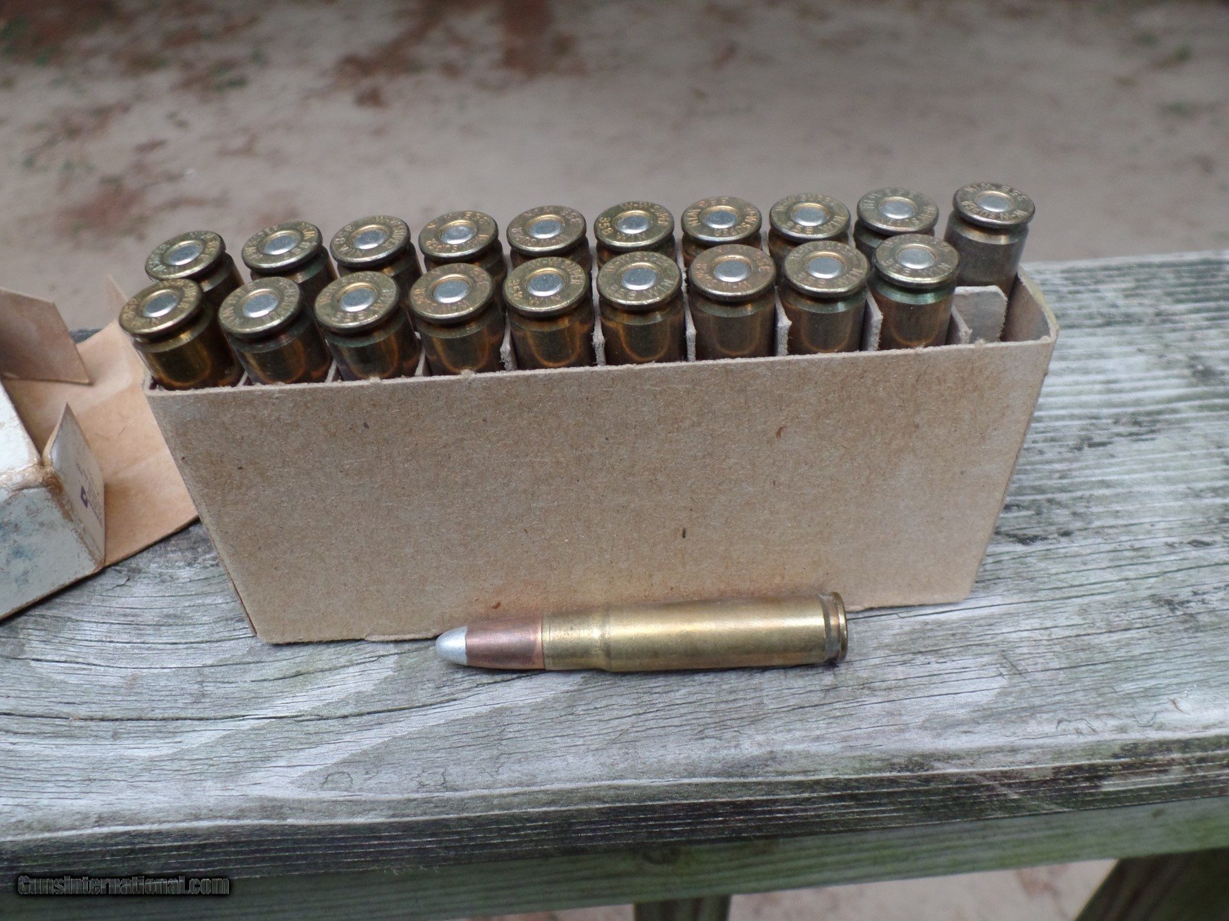 Winchester 358 ammo full box 250 Grain Silvertip Vintage