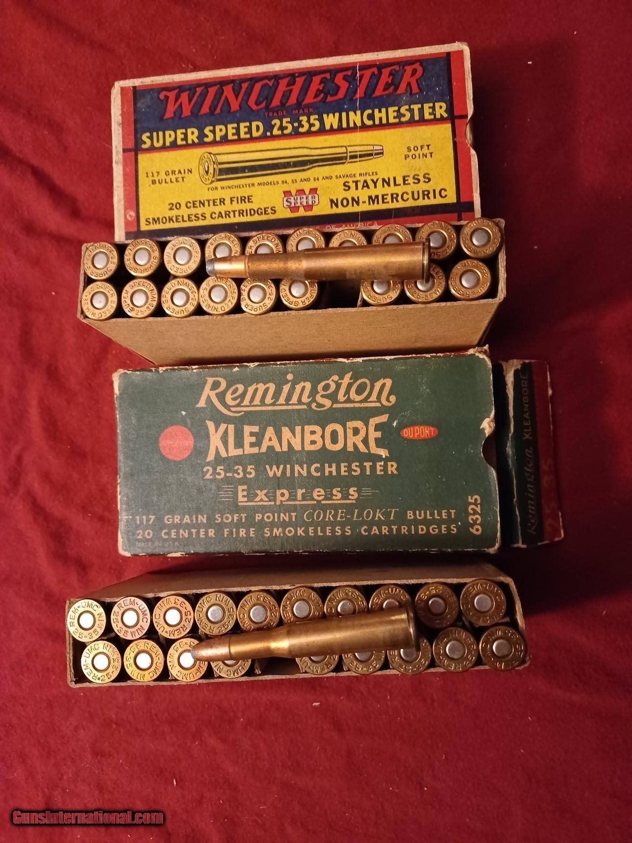 2 boxes 25-35 Winchester Full Factory