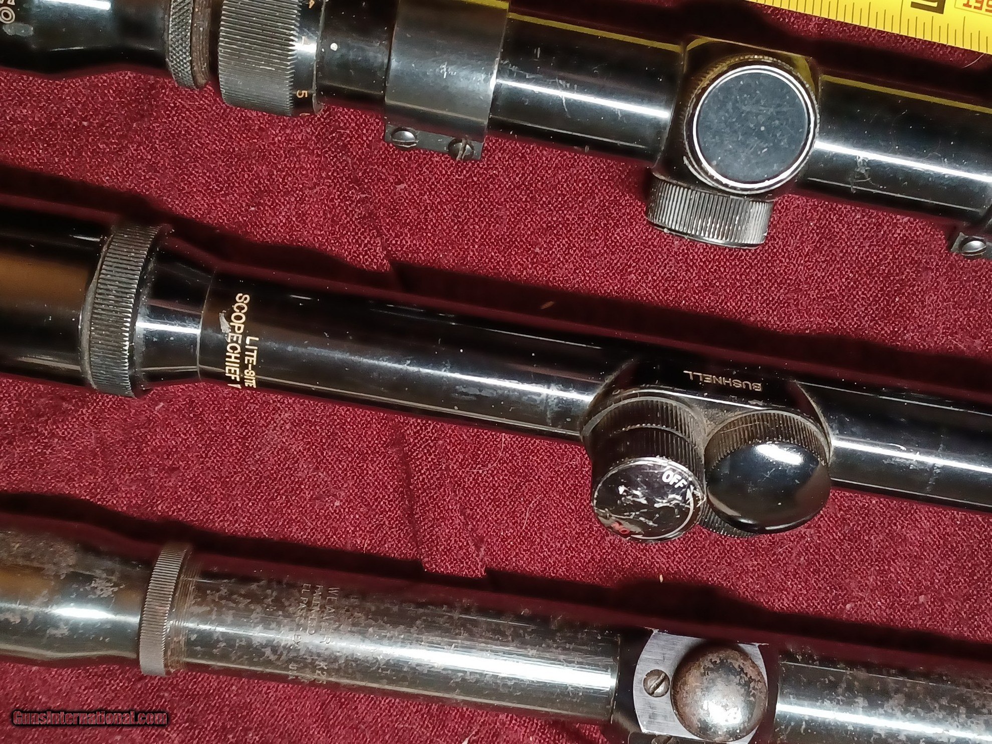 3 Scopes for sale Weaver k2.5 Post , 3x9 Tasco Post , Bushnell Lite ...