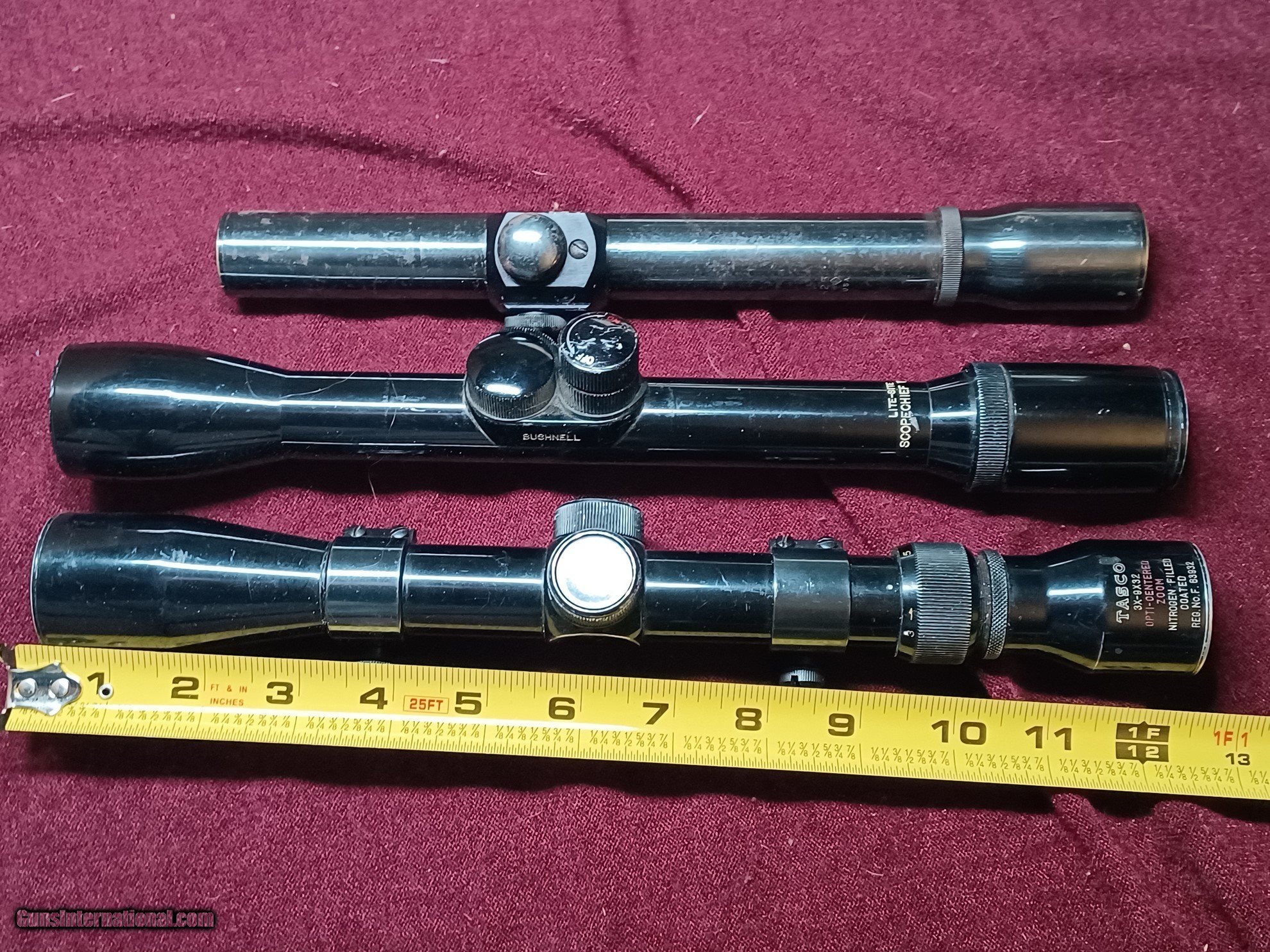 3 Scopes for sale Weaver k2.5 Post , 3x9 Tasco Post , Bushnell Lite ...