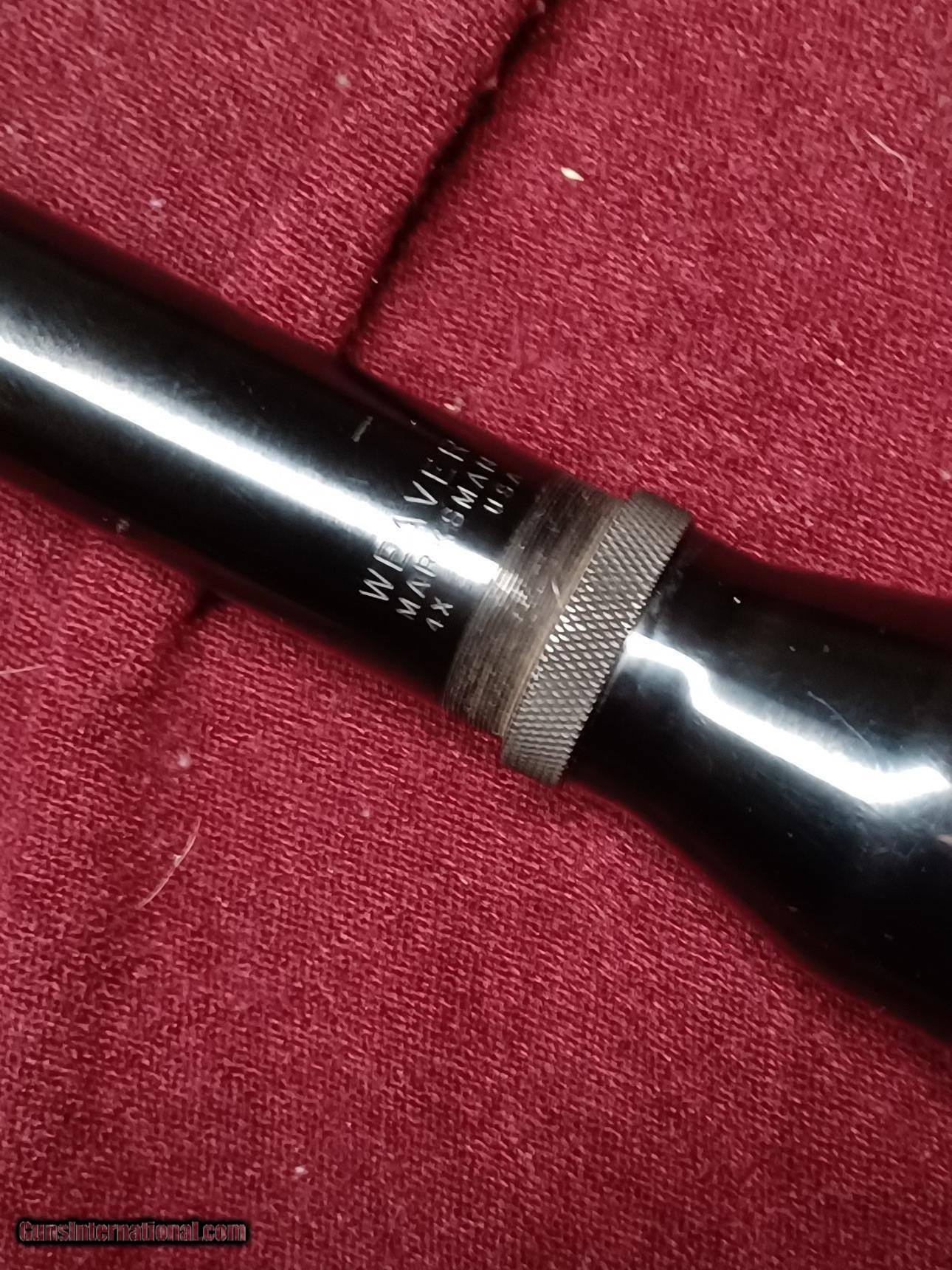 Weaver Marksman Rifle Scope 4x Vintage Nice and Clear