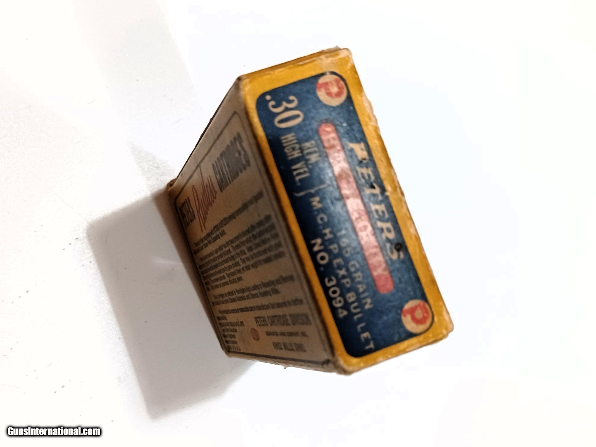 Vintage Peters 30 Remington Model 8 14 141 81 Ammo Rare Box