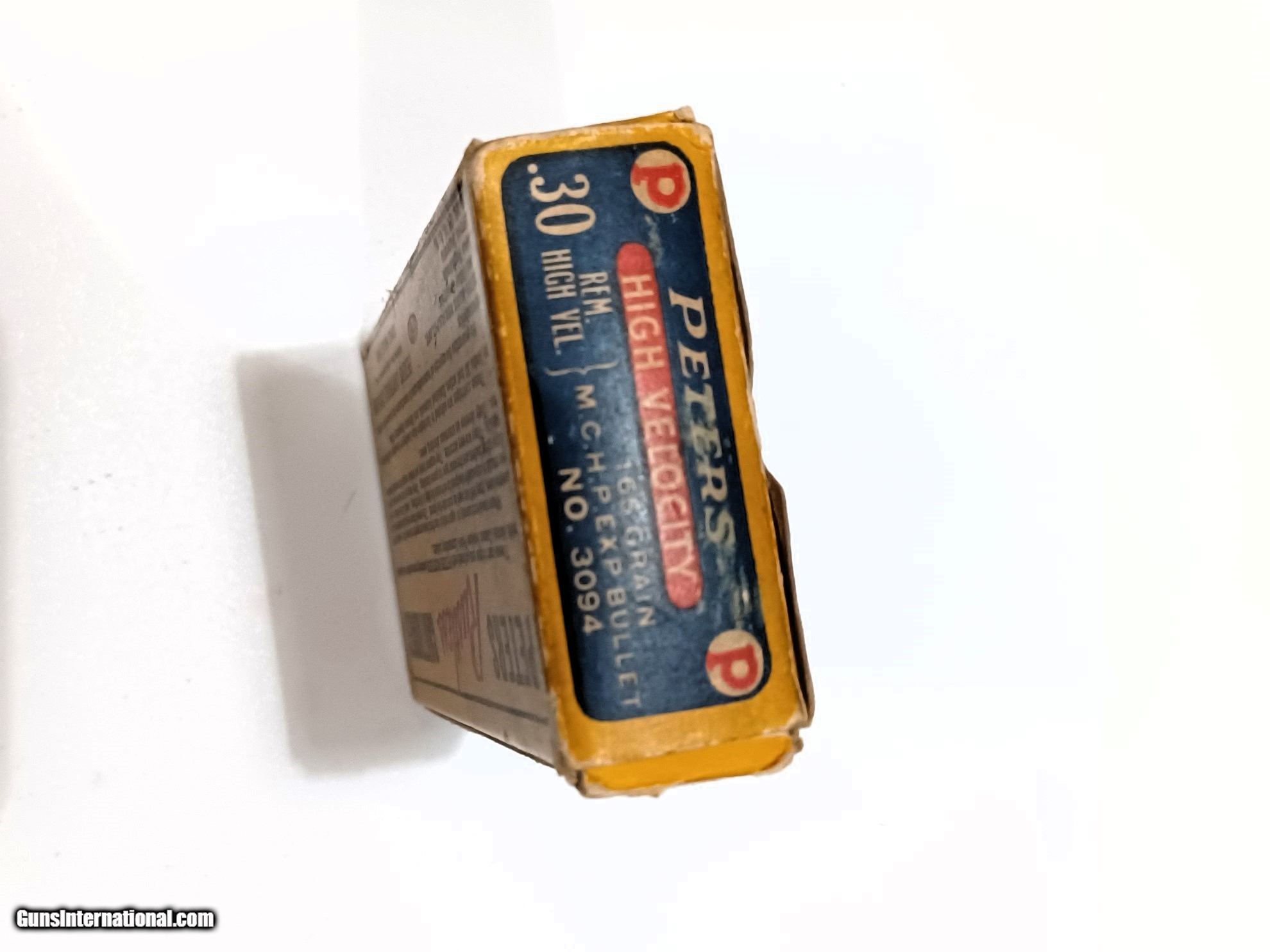 Vintage Peters 30 Remington Model 8 14 141 81 Ammo Rare Box