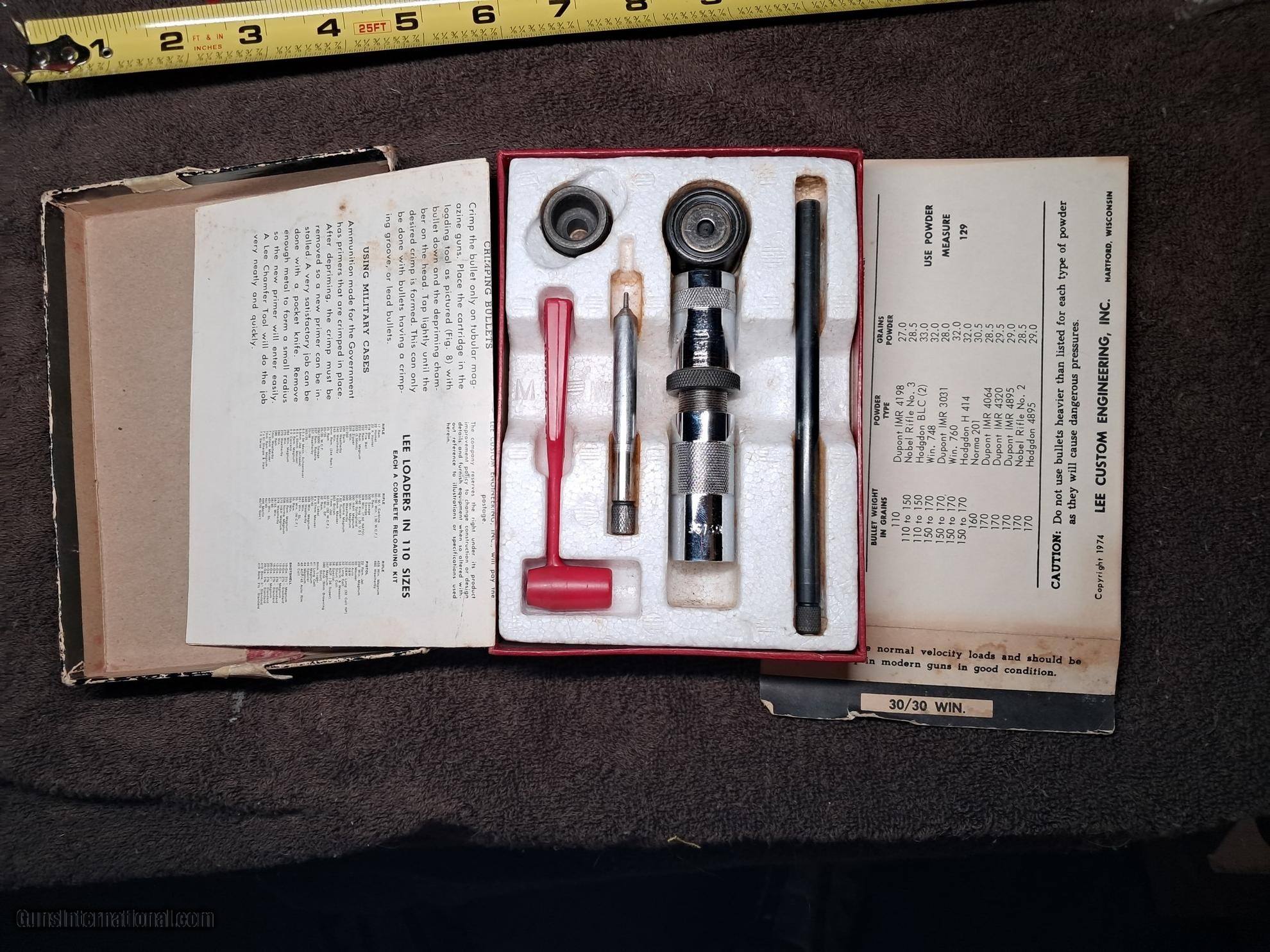 Lee Hand Loader Vintage 30-30 Winchester