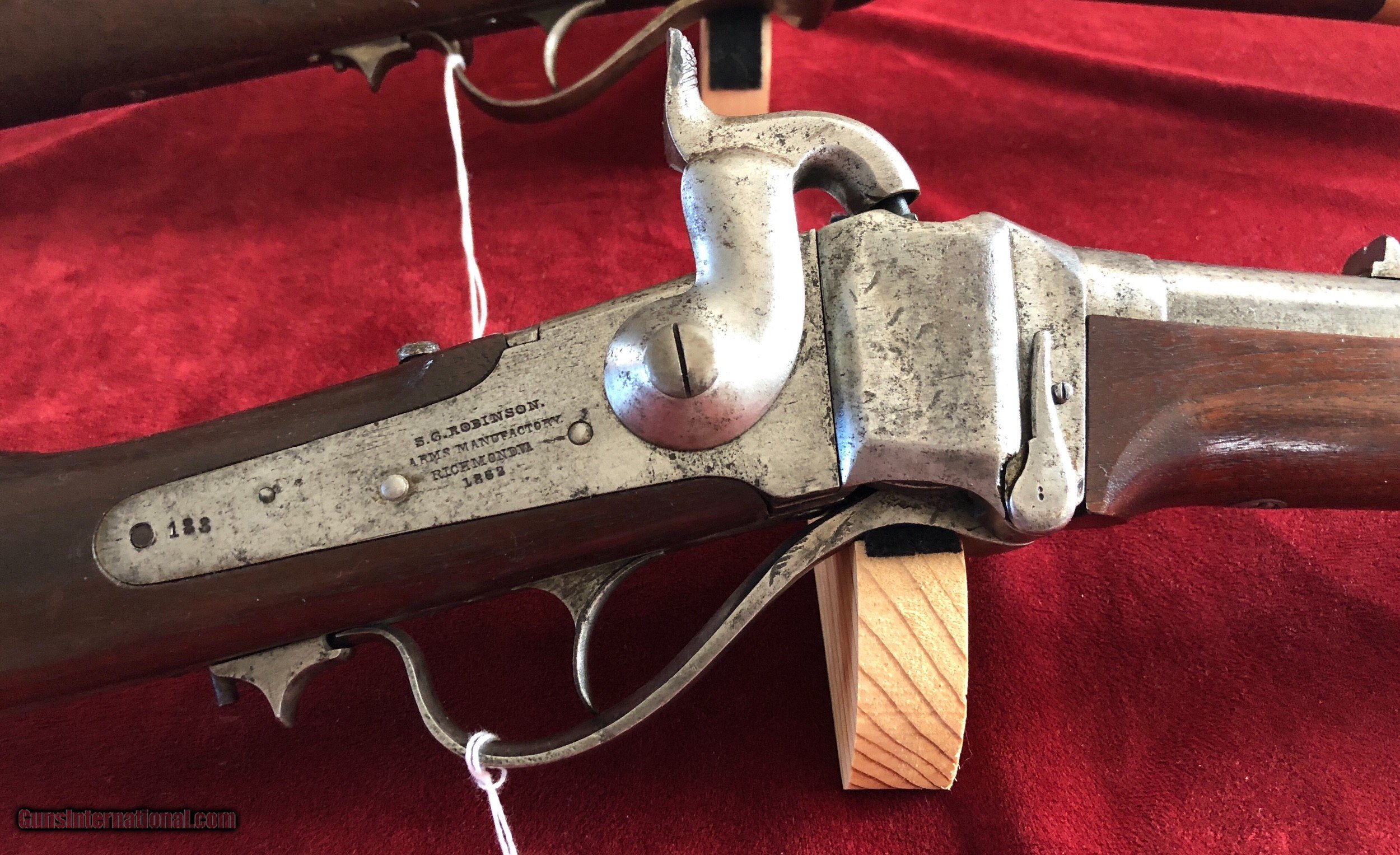 Scarce Early 3 Digit Civil War Type 1 Confederate Robinson Carbine ...