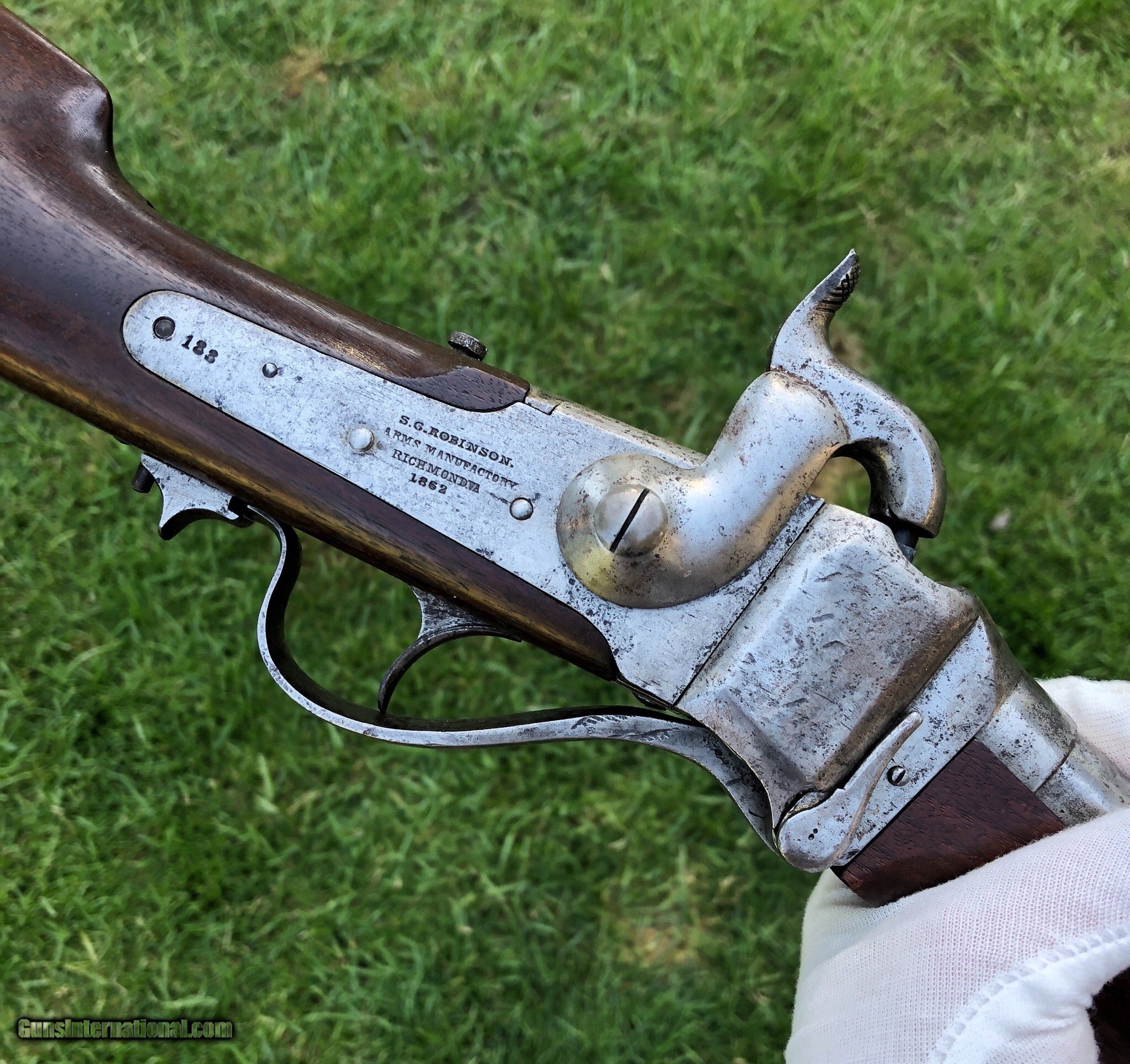 Early 3 Digit Confederate S C Robinson Sharps Type Carbine
